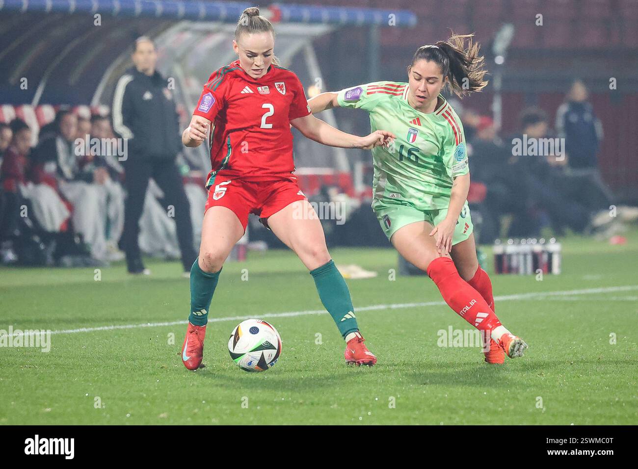 Monza, Italy. 21st Feb, 2025. Giulia Dragoni and Lily Woodham during ...