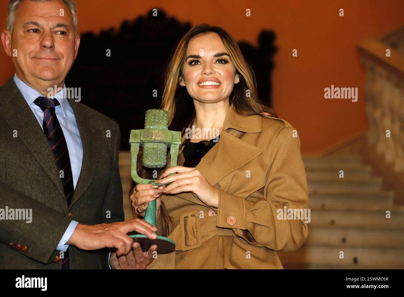 Singer Melody meeting with fan before Eurovision 2025 in Madrid on ...