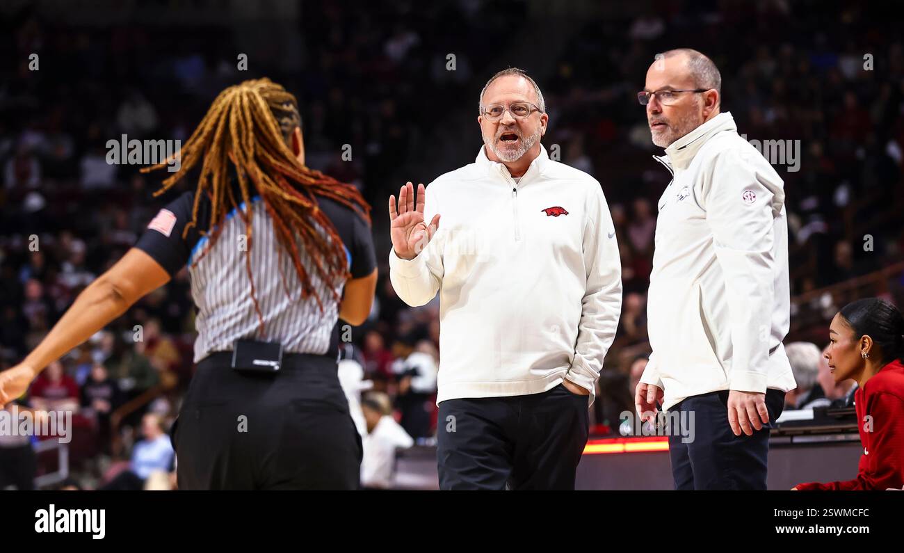 February 20, 2025: Mike Neighbors is the head women's basketball coach ...