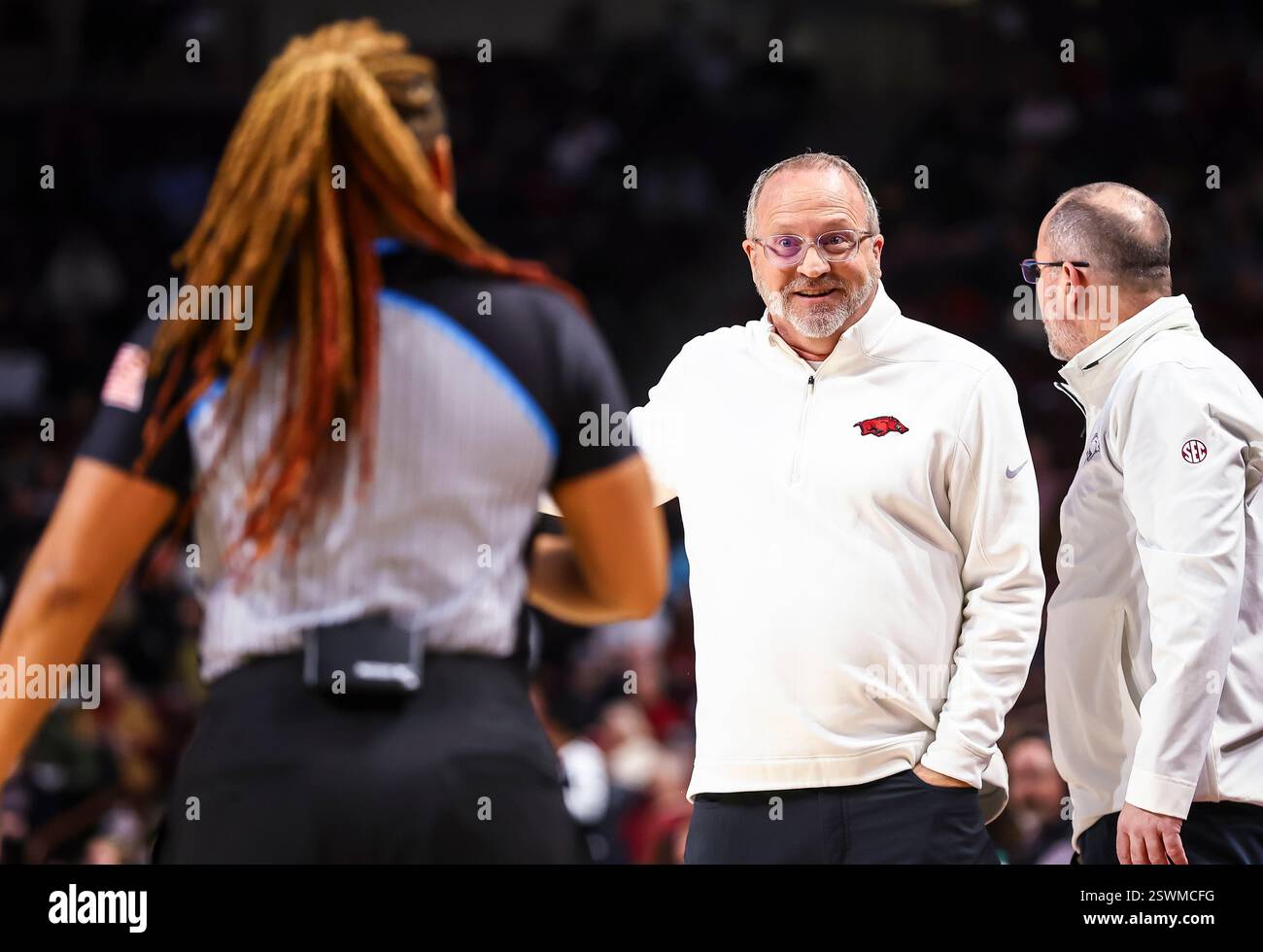 February 20, 2025: Mike Neighbors is the head women's basketball coach ...