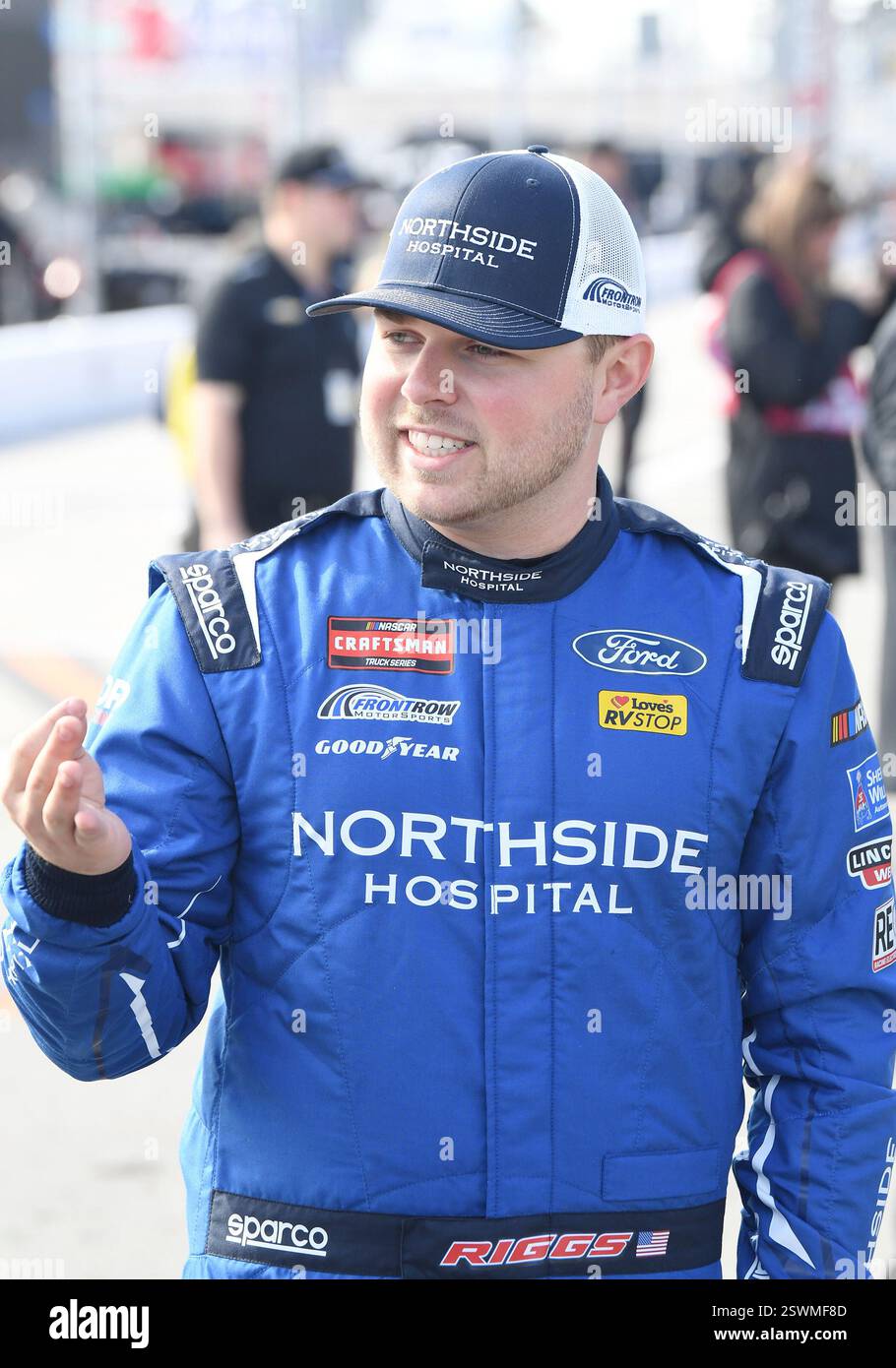 ATLANTA, GA - FEBRUARY 21: Layne Riggs (#34 Front Row Motorsports ...