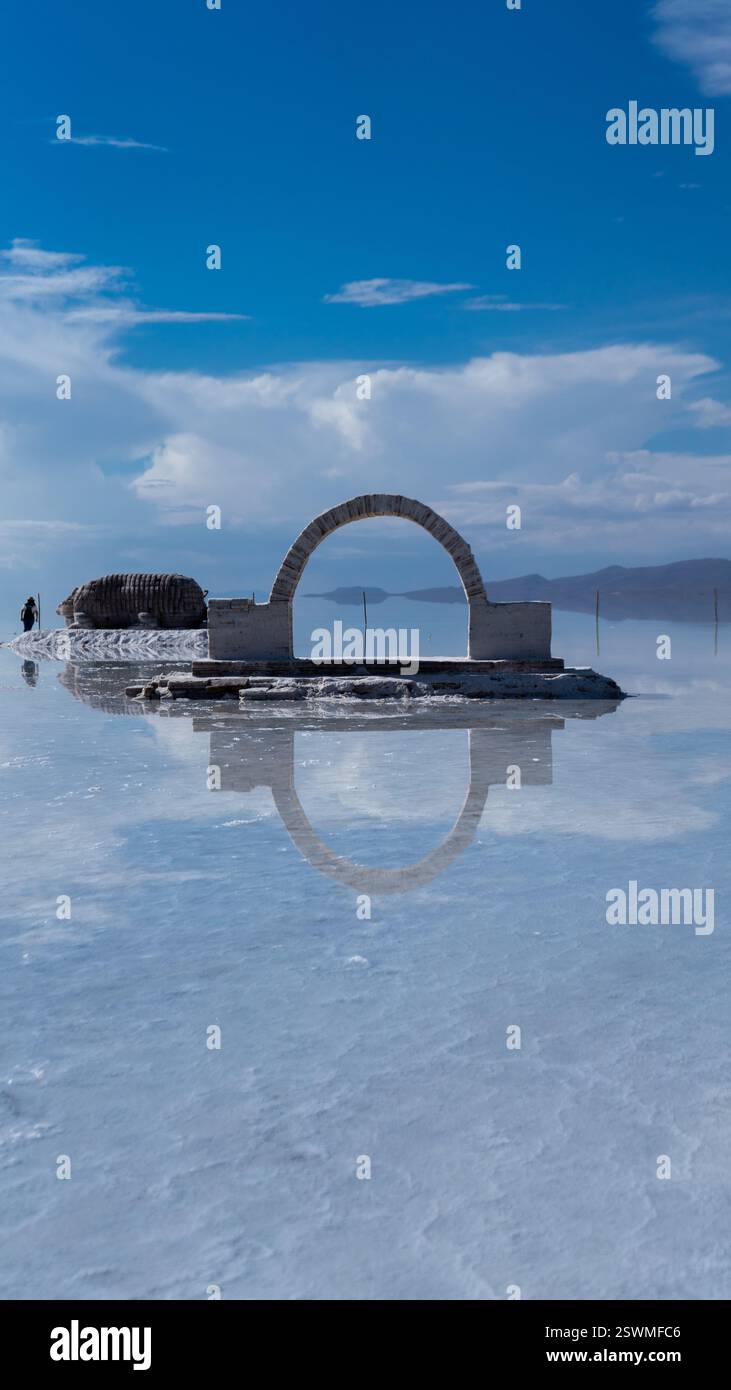 Salt sculpture in the Salar de Uyuni - Bolivia Stock Photo - Alamy