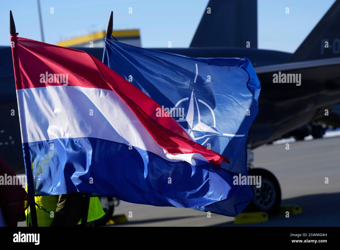 Lielvarde, Lielvarde, Latvia. 21st Feb, 2025. Netherlands and NATO ...