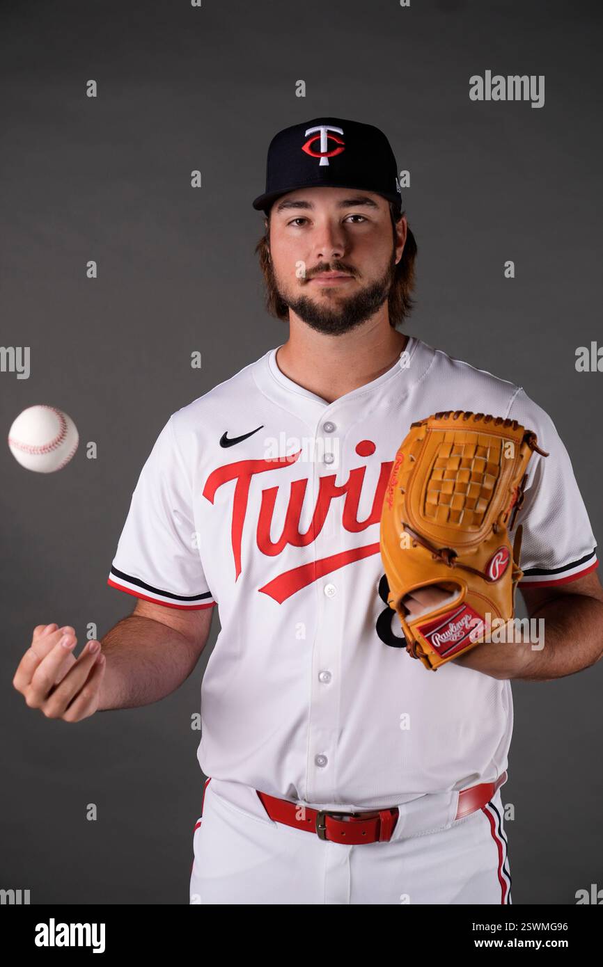 This is a 2025 photo of Cole Sands of the Minnesota Twins baseball team ...