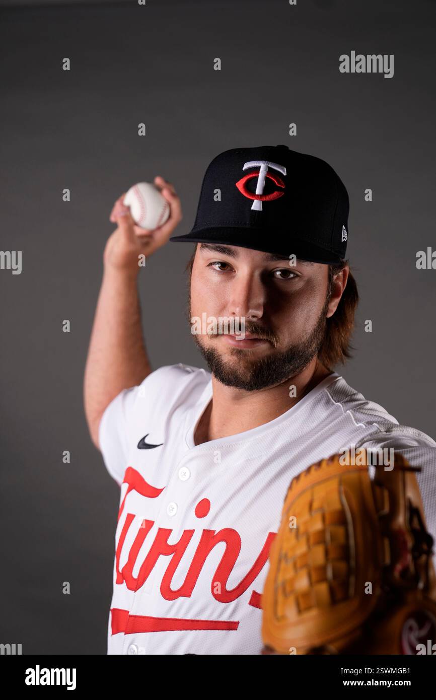 This is a 2025 photo of Cole Sands of the Minnesota Twins baseball team ...