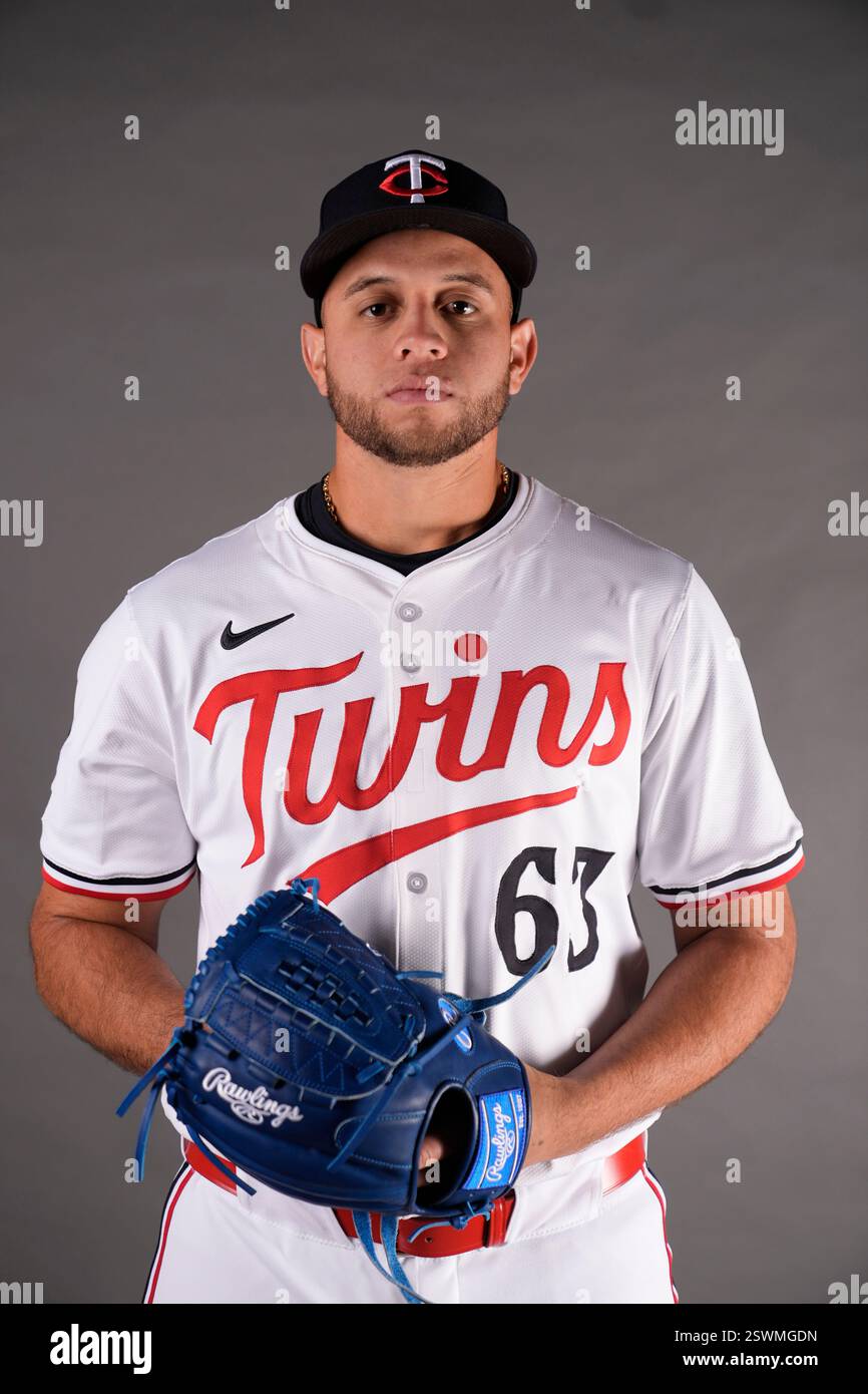 This is a 2025 photo of pitcher Eiberson Castellano of the Minnesota ...