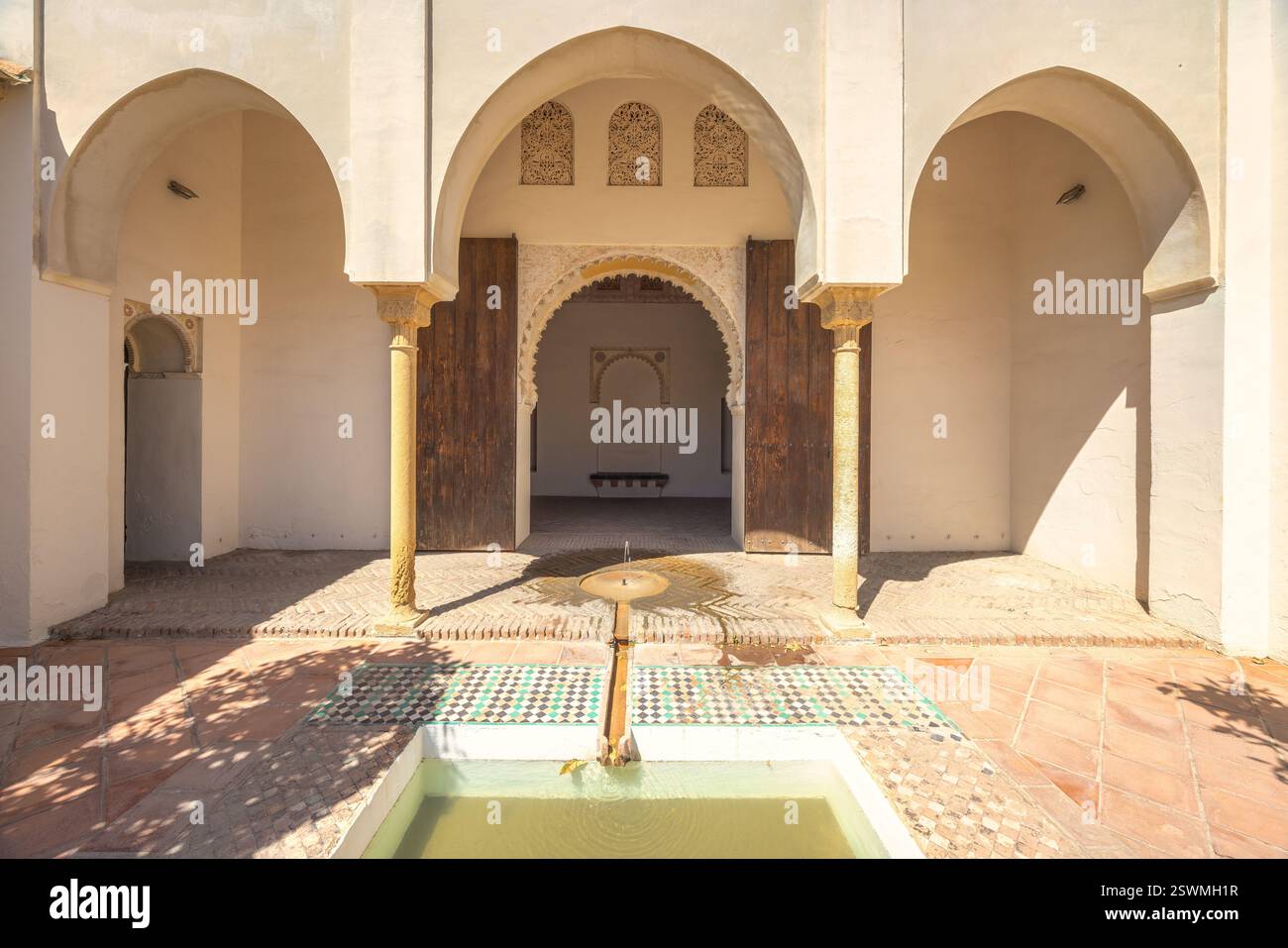 Alcazaba, palace and fortification in Malaga city at Andalusia, Spain ...