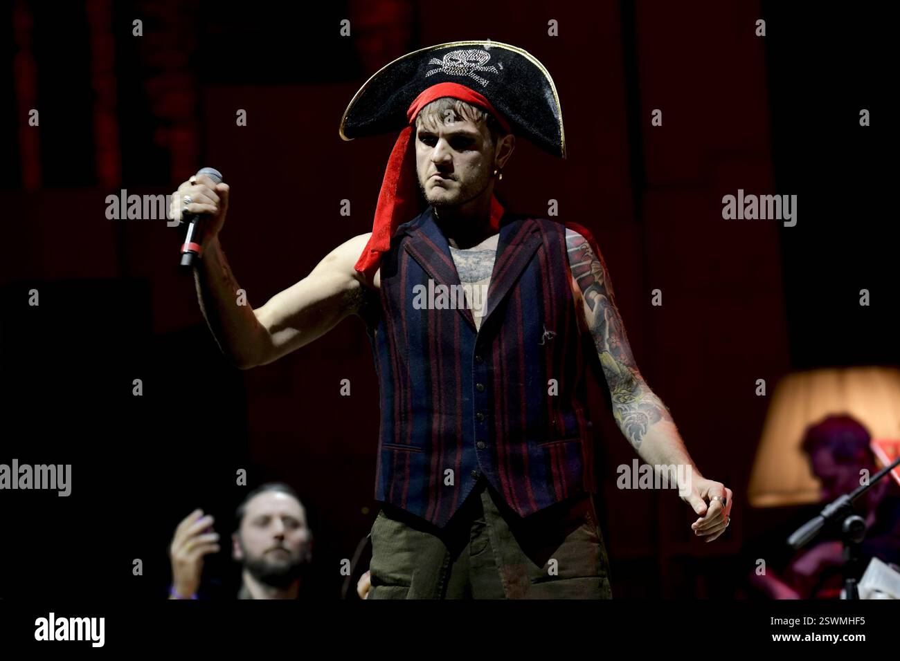 Rome, Italy. 21st Feb, 2025. Renzo Rubino during the show Tosca - D'Altro Canto “Carnevale” at ...