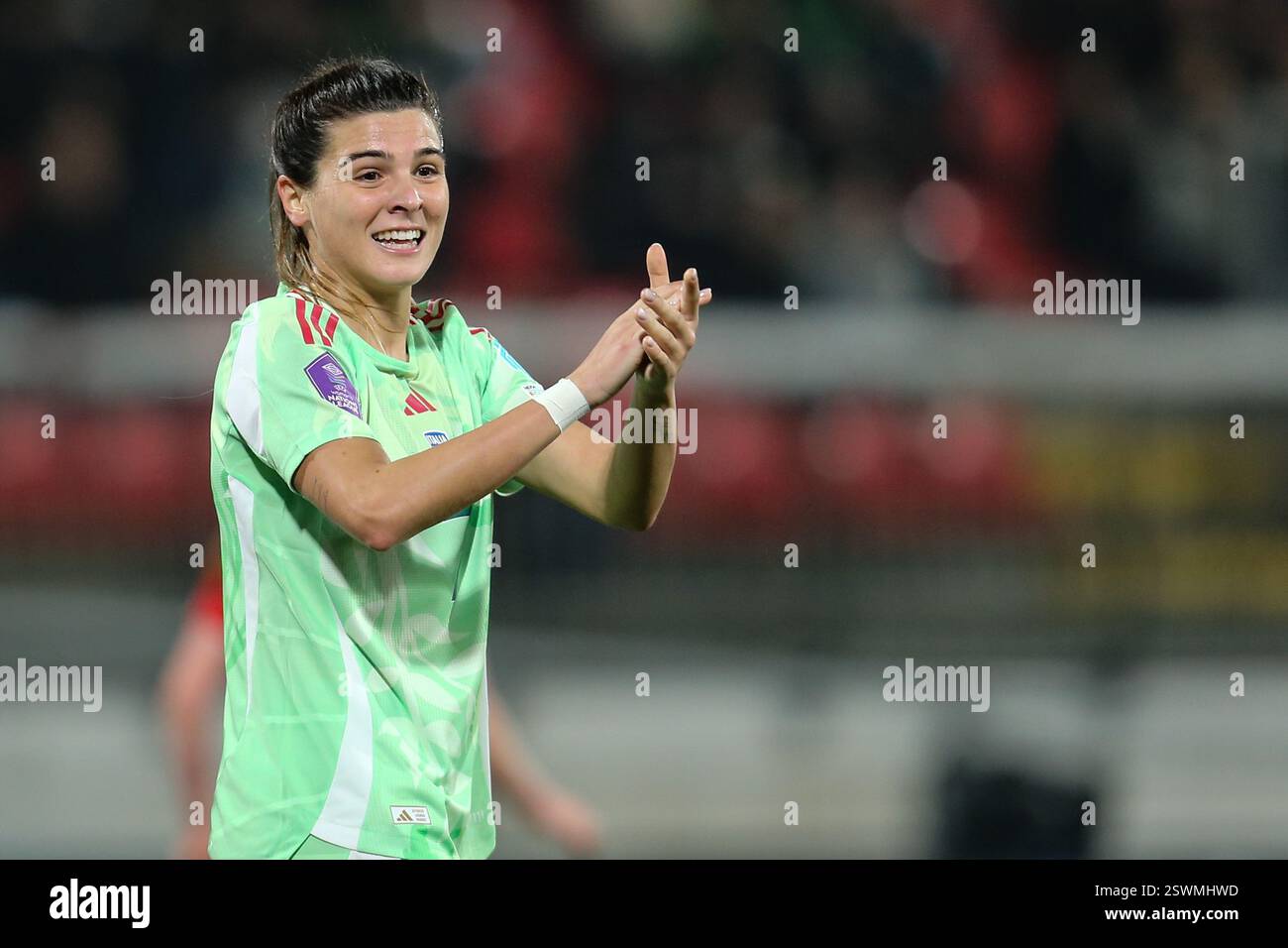 Monza, Italy, February 21st 2025: Sofia Cantore (Italy) during the match between Italy and Wales ...