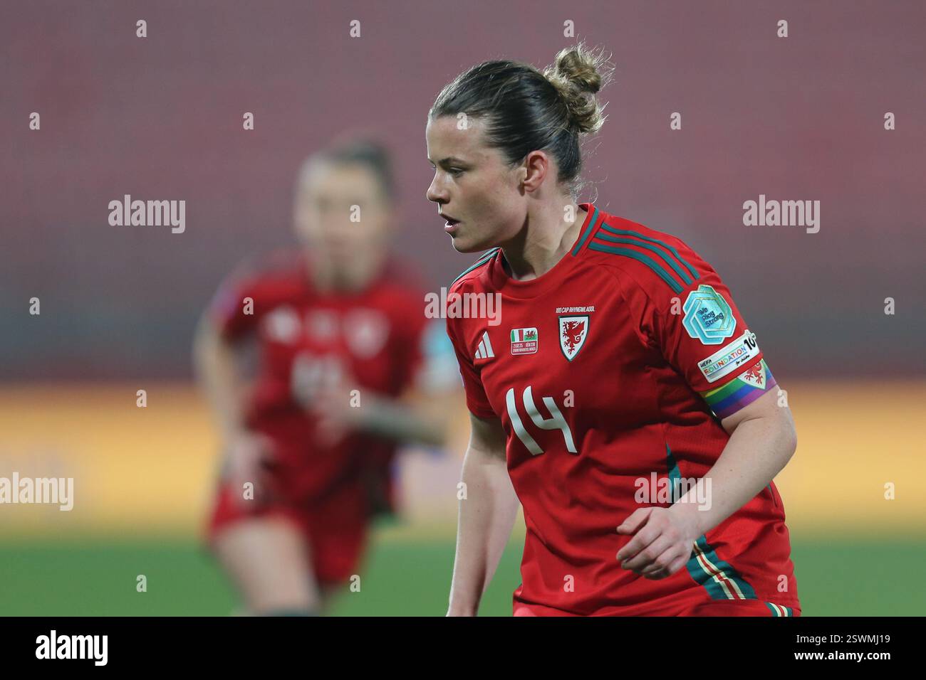 Monza, Italy, February 21st 2025: Hayley Ladd (Wales) during the match ...
