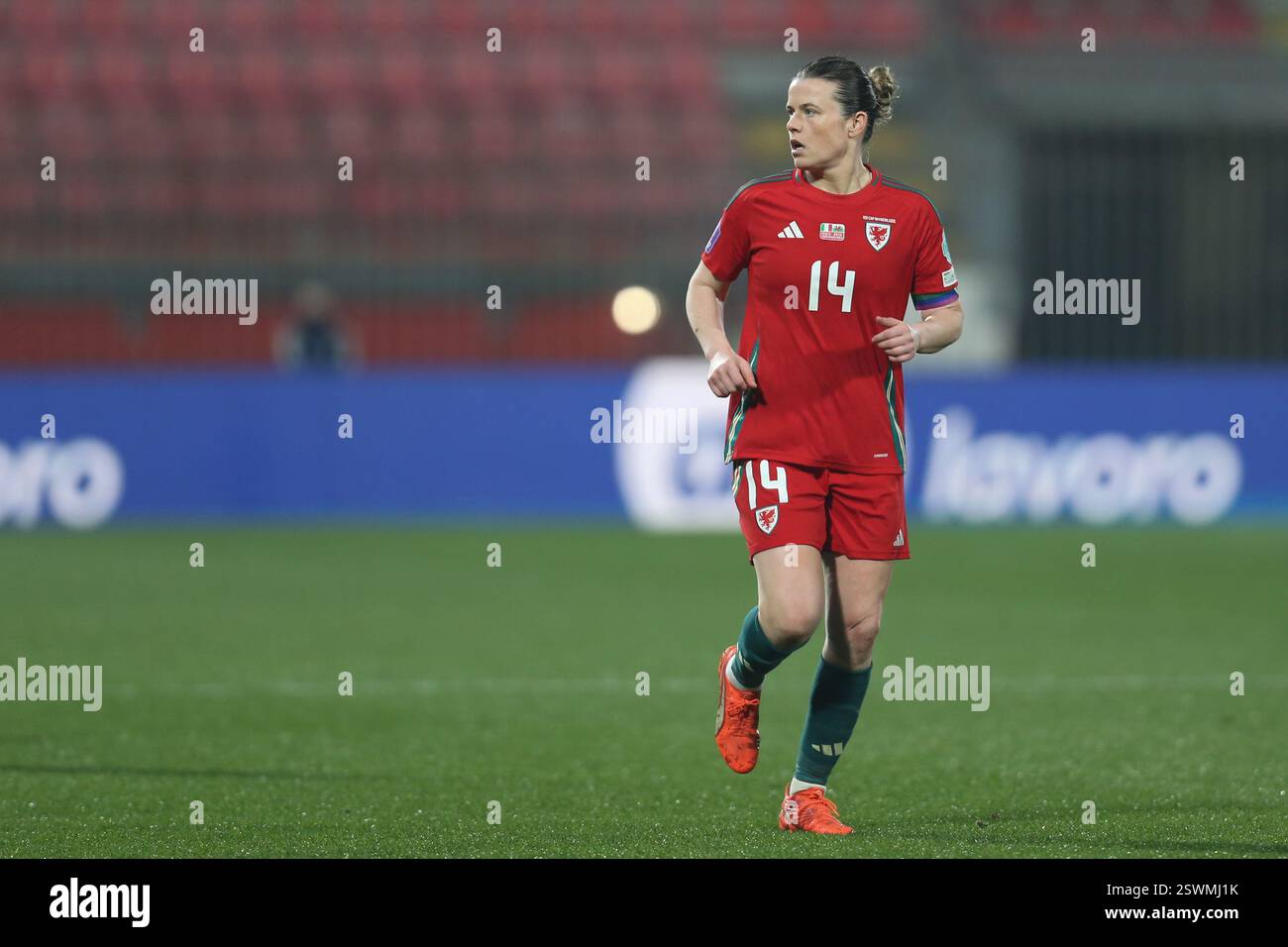 Monza, Italy, February 21st 2025: Hayley Ladd (Wales) during the match ...