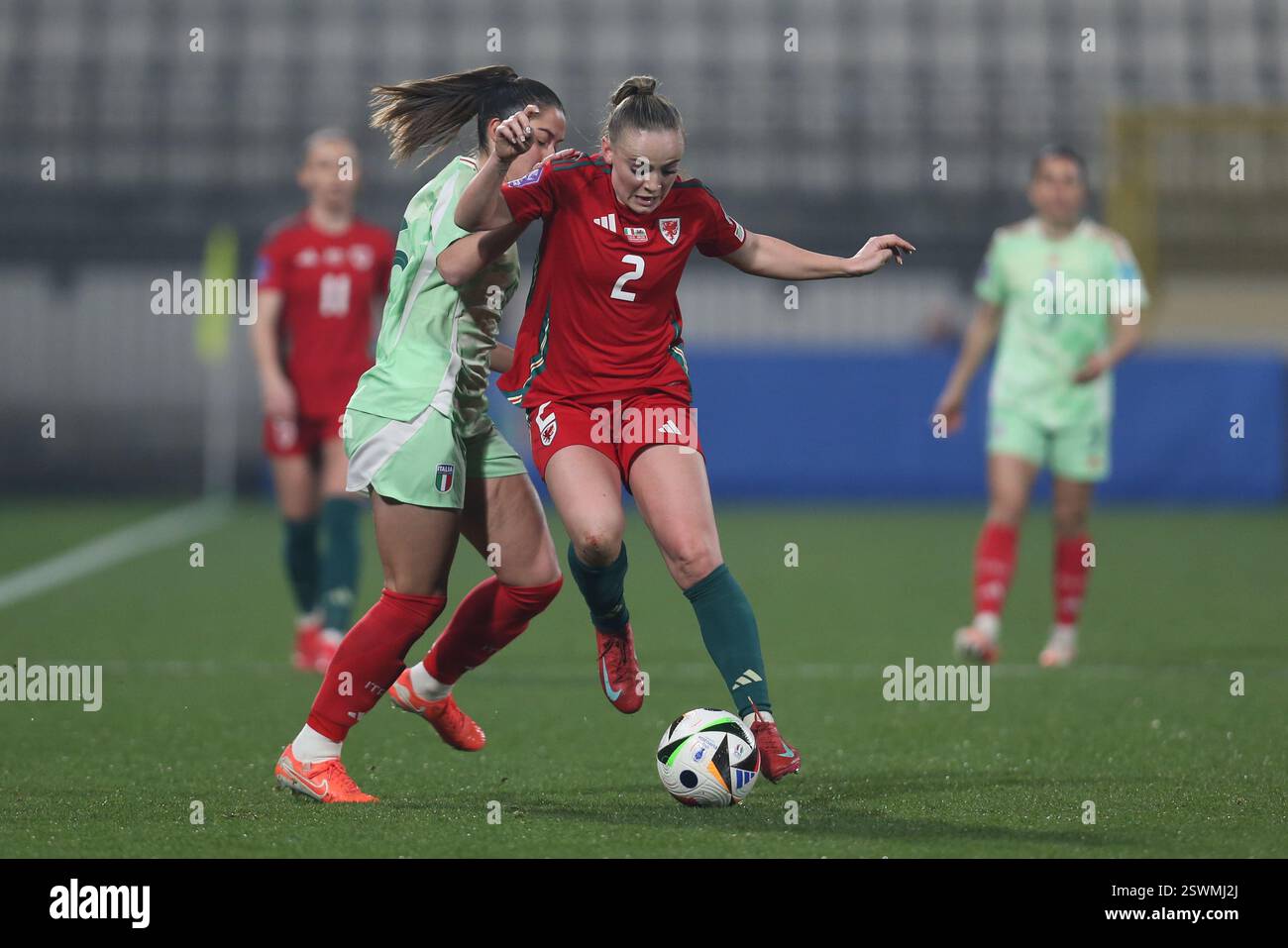 Monza, Italy, February 21st 2025: Lily Woodham (Wales) during the match ...