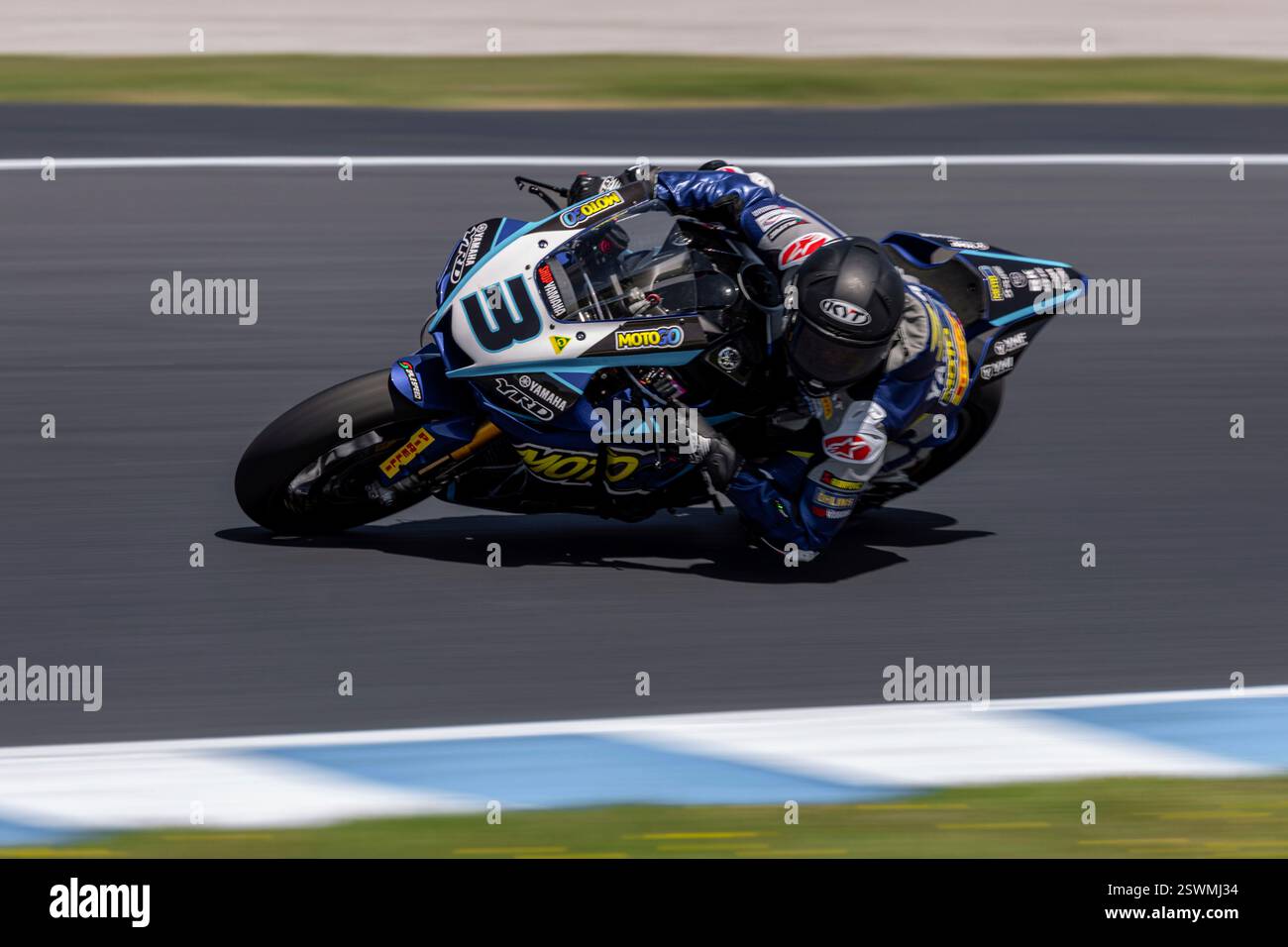 PHILLIP ISLAND, AUSTRALIA - FEBRUARY 21: Cameron Dunker (NSW) riding ...