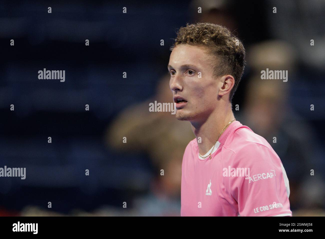 Jiri Lehecka of Czech Republic during the 2025 Qatar ExxonMobil Open ...