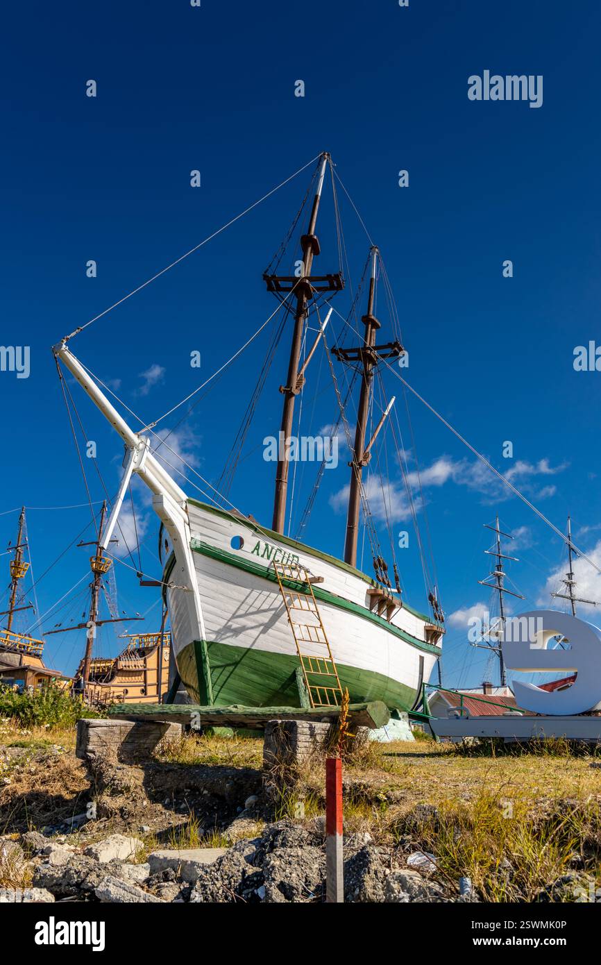 Ancient ships model in Museo Nao Victoria. Museum of the old ships in ...