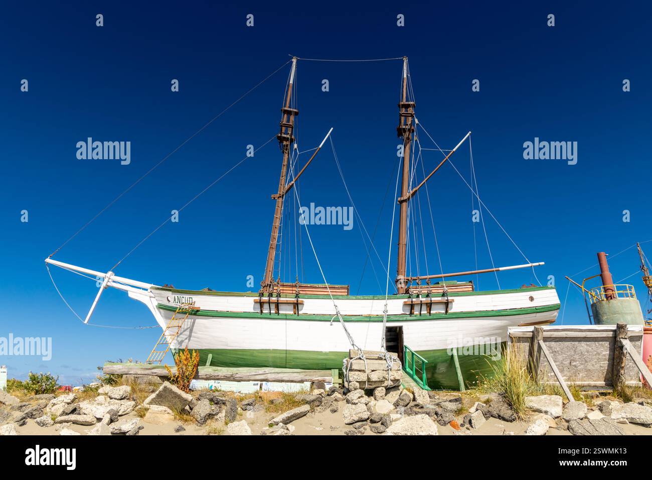 Ancient ships model in Museo Nao Victoria. Museum of the old ships in ...