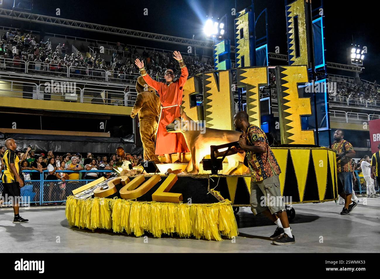 Rio, Brazil, february 16 20245 - Featured float during Sao Clemente ...
