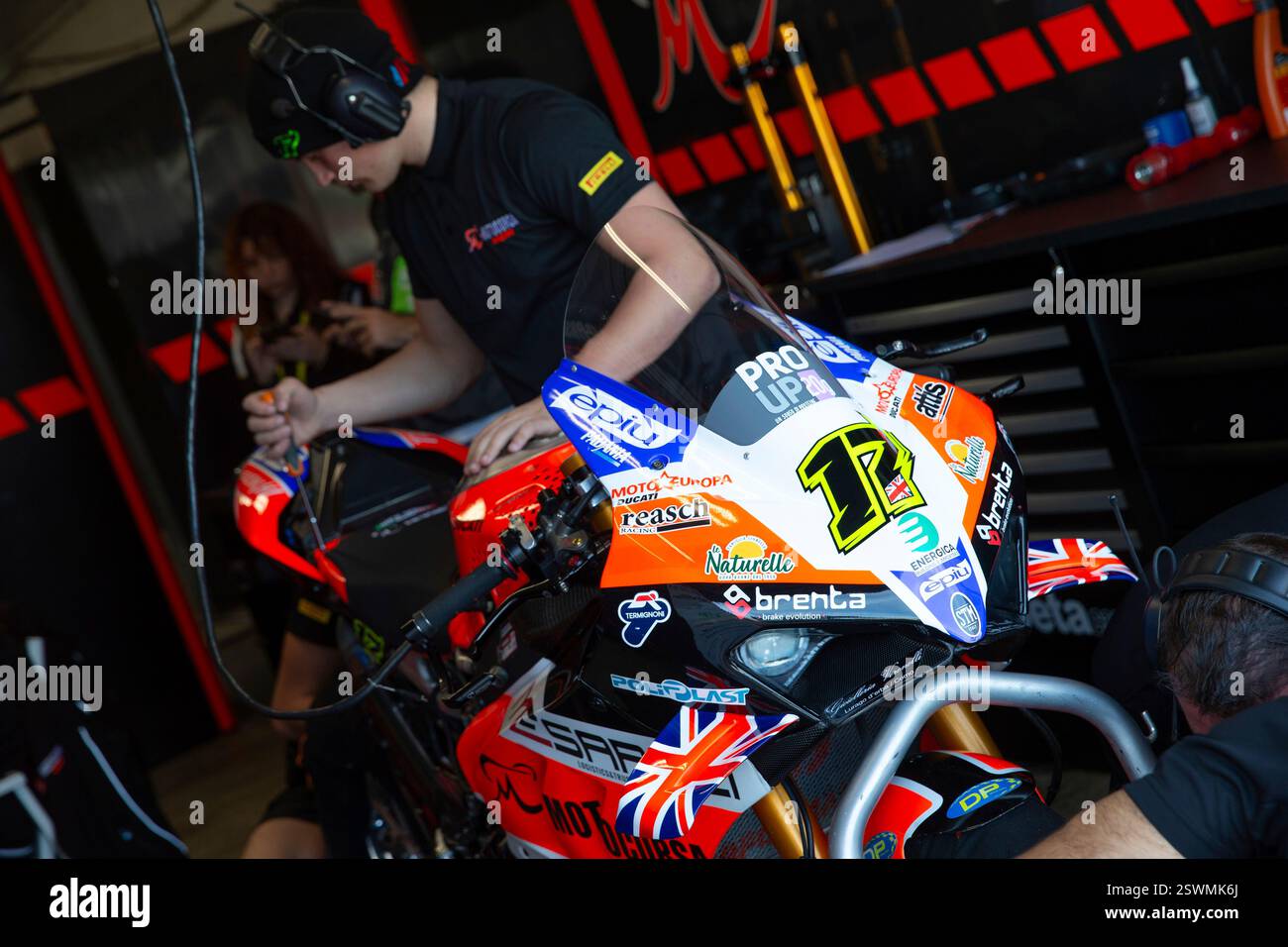 PHILLIP ISLAND, AUSTRALIA - FEBRUARY 22: Ryan Vickers (GBR) riding for Motocorsa Racing getting ...