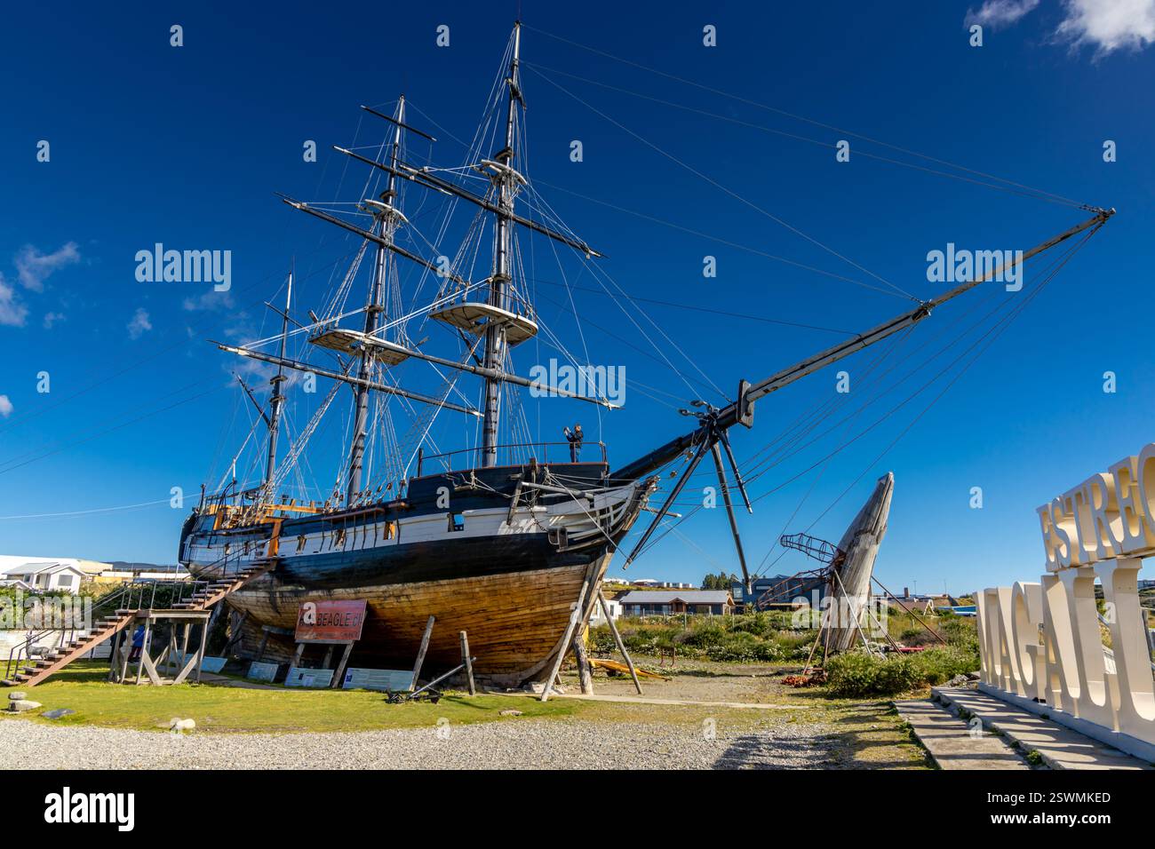 Ancient ships model in Museo Nao Victoria. Museum of the old ships in ...