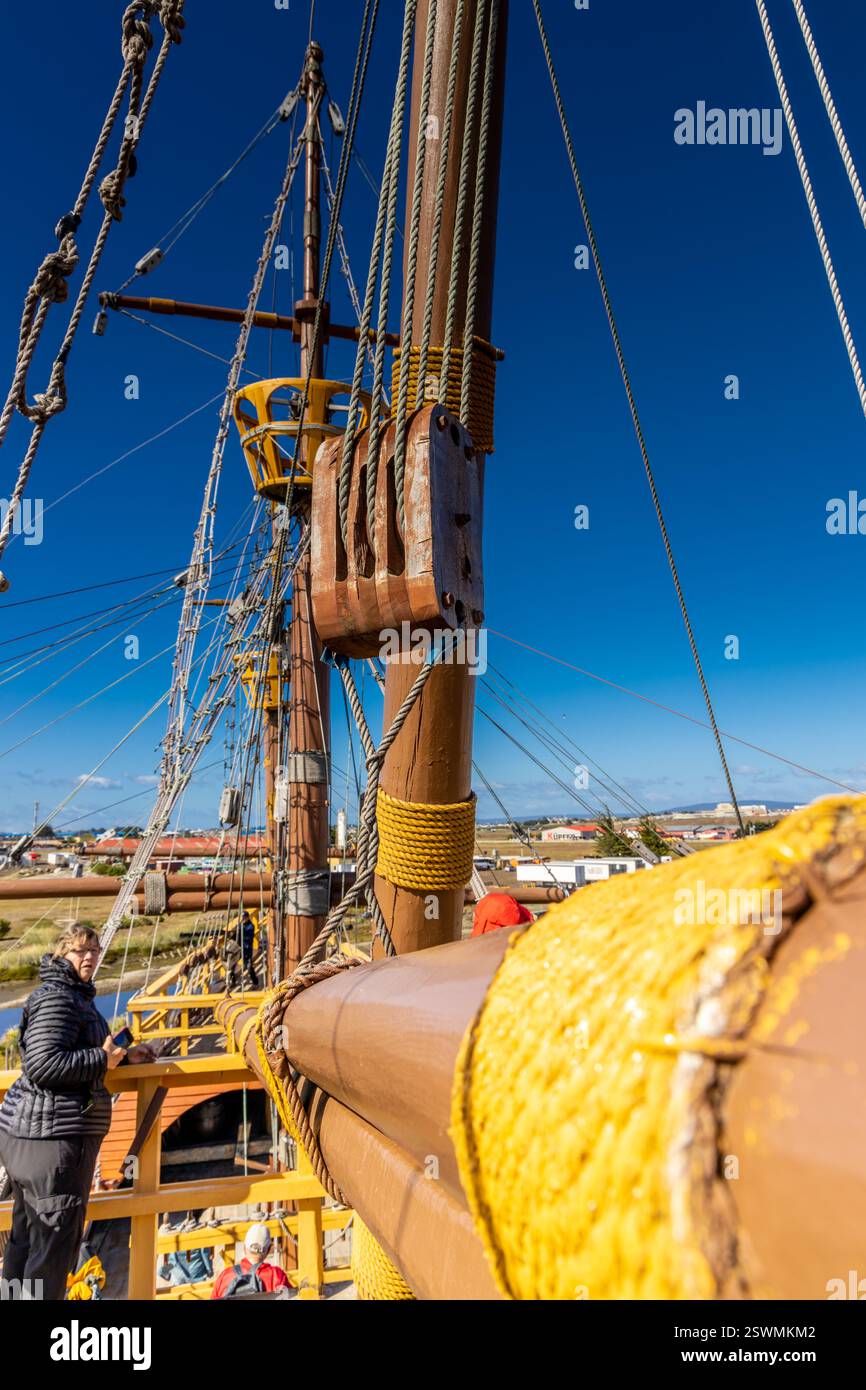 Ancient ships model in Museo Nao Victoria. Museum of the old ships in ...