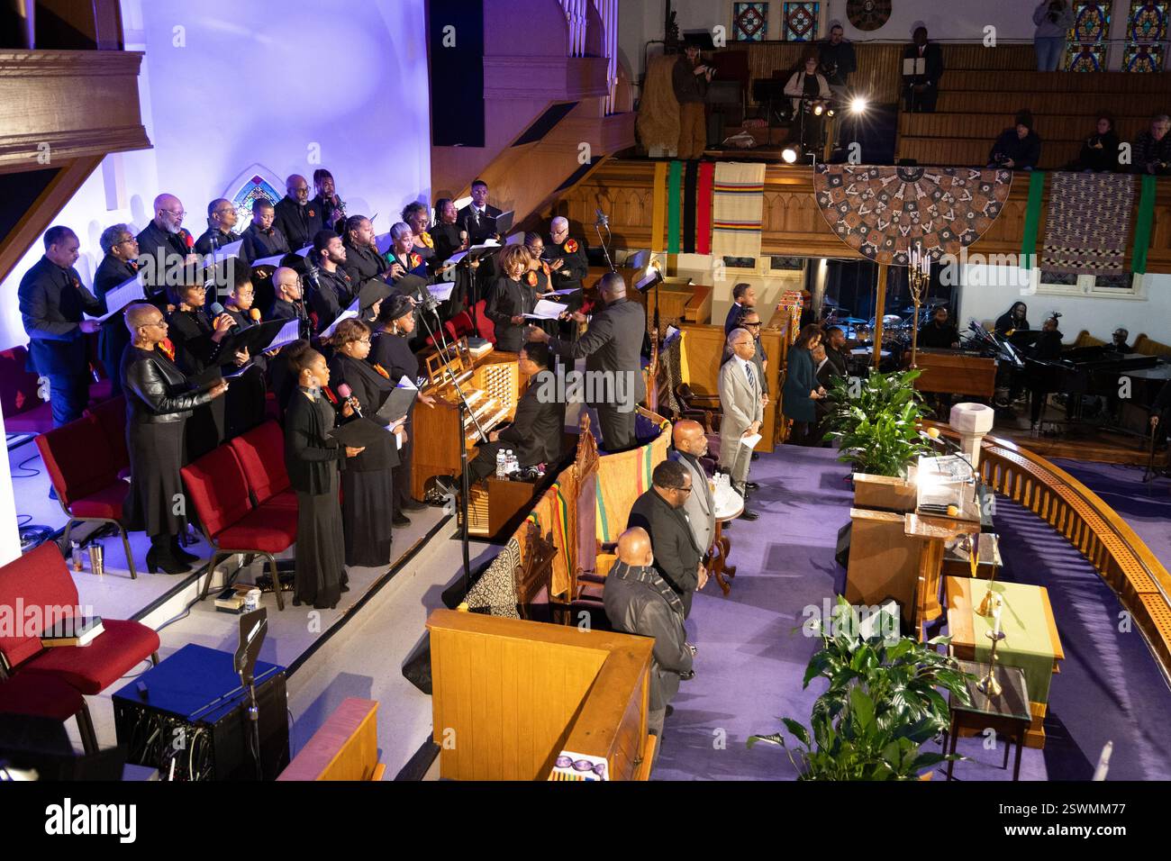Rev. Al Sharpton from the National Action Network, on President Trumps Inauguration Day, speaks ...