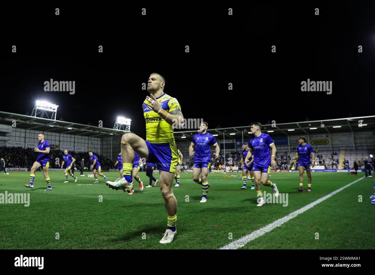 Warrington, UK. 21st Feb, 2025. Matt Dufty of Warrington Wolves during ...