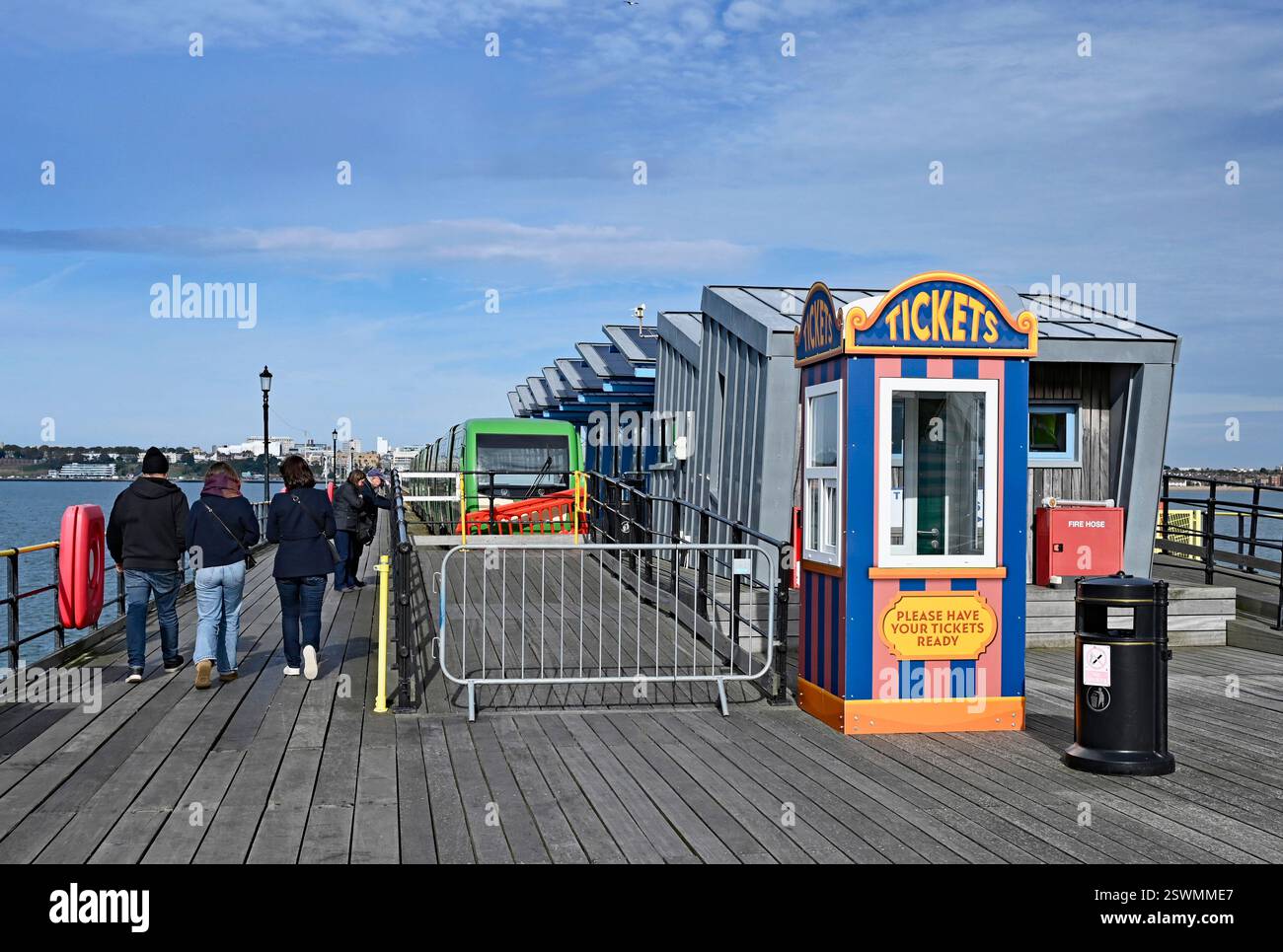 The Pier Head on the longest pleasure pier in the world, looking ...