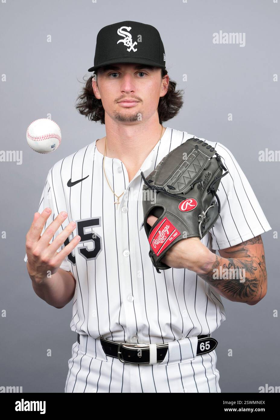 This is a 2025 photo of pitcher Davis Martin of the Chicago White Sox ...