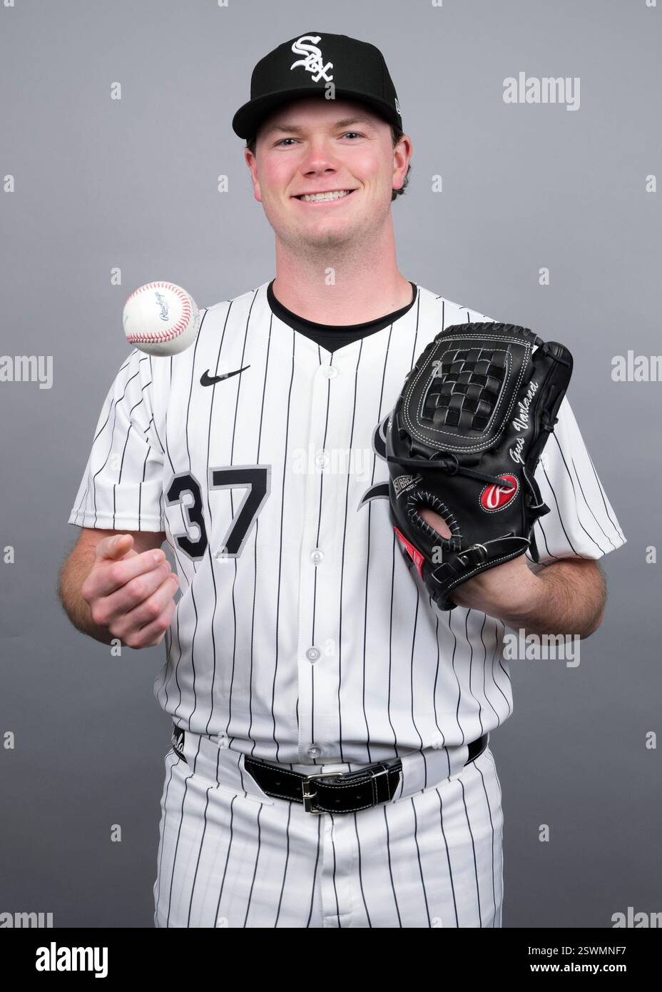 This is a 2025 photo of pitcher Gus Varland of the Chicago White Sox ...