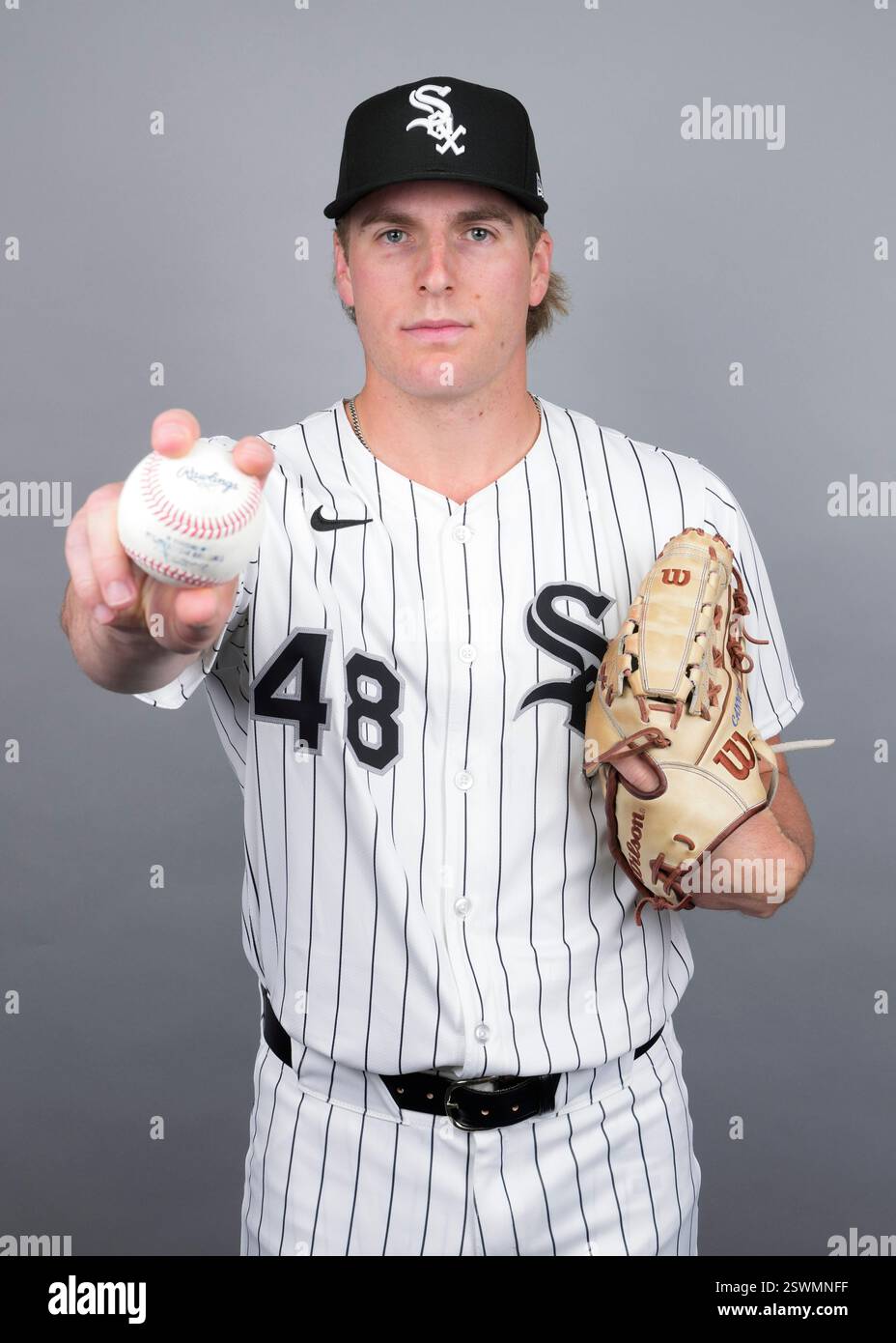 This is a 2025 photo of pitcher Jonathan Cannon of the Chicago White ...