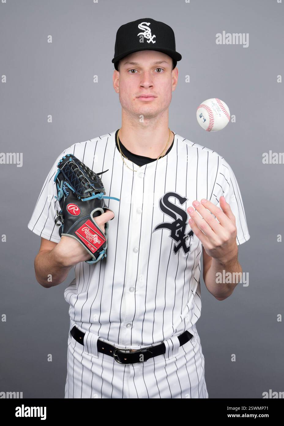 This is a 2025 photo of pitcher Noah Schultz of the Chicago White Sox ...
