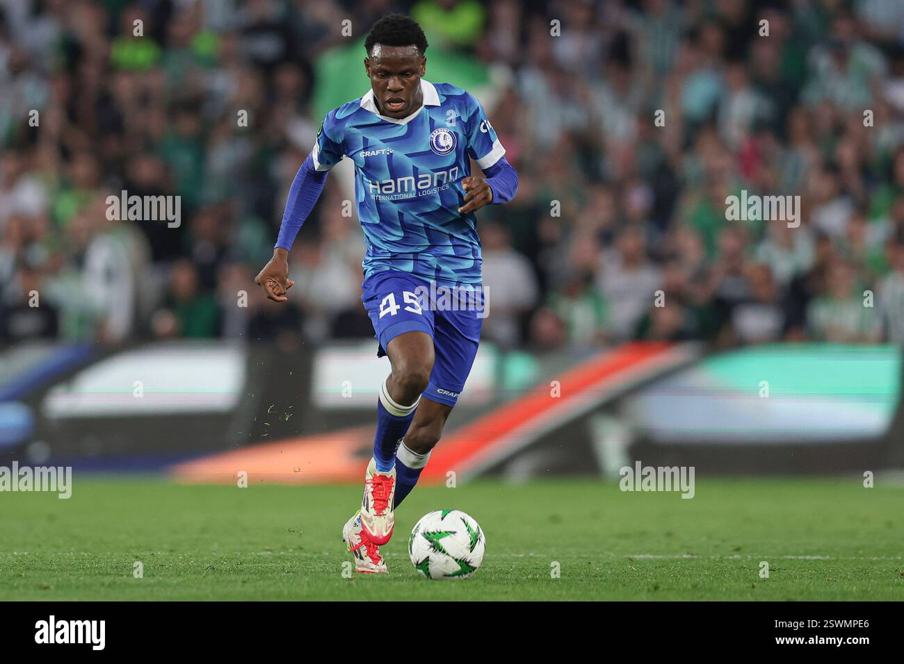 Sevilla, Spain. 20th Feb, 2025. Hyllarion Goore of KAA Gent during the ...