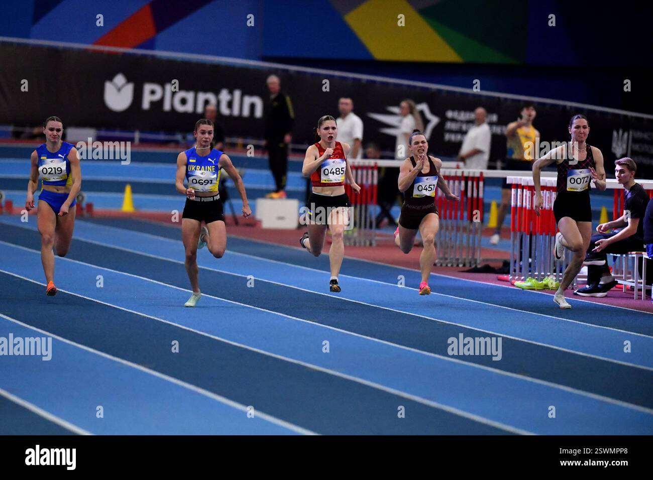 Kyiv,Ukraine February 21, 2025 During the 60 m Women: Final at the ...