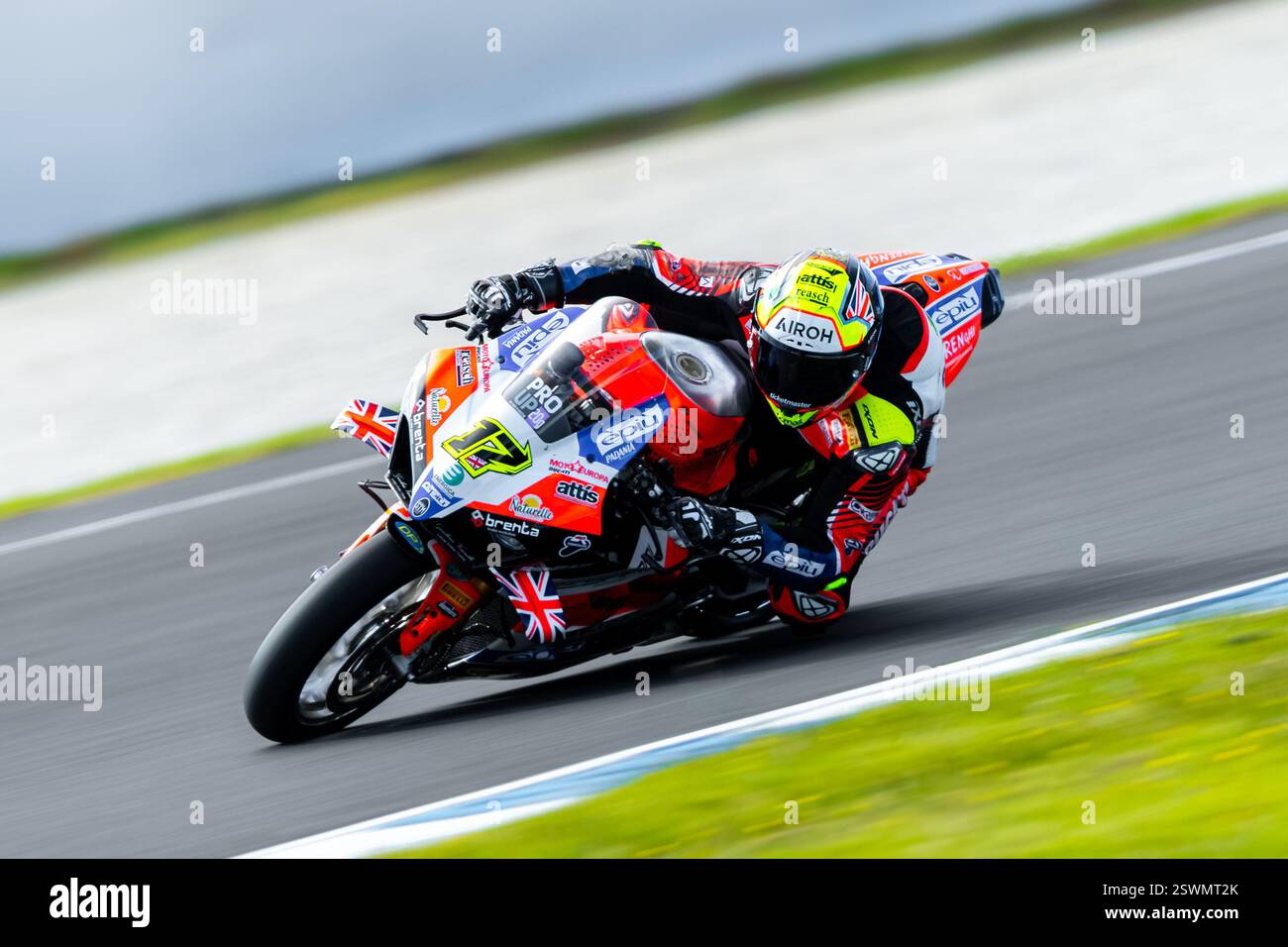 Phillip Island, Australia, 22 February, 2025. Ryan Vickers (GBR) riding ...