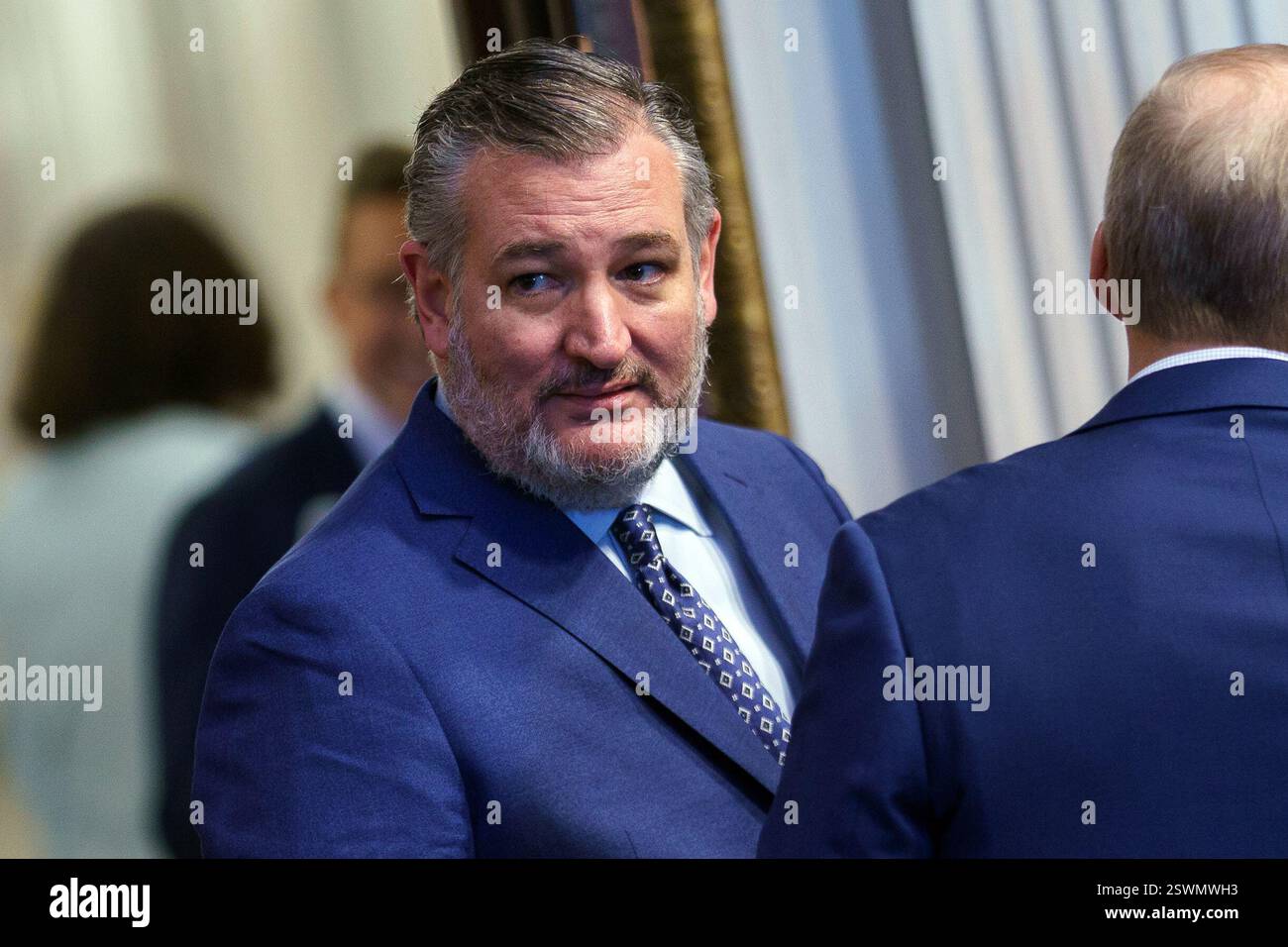 US Senator Ted Cruz arrives for the swearing in as Kash Patel as FBI ...