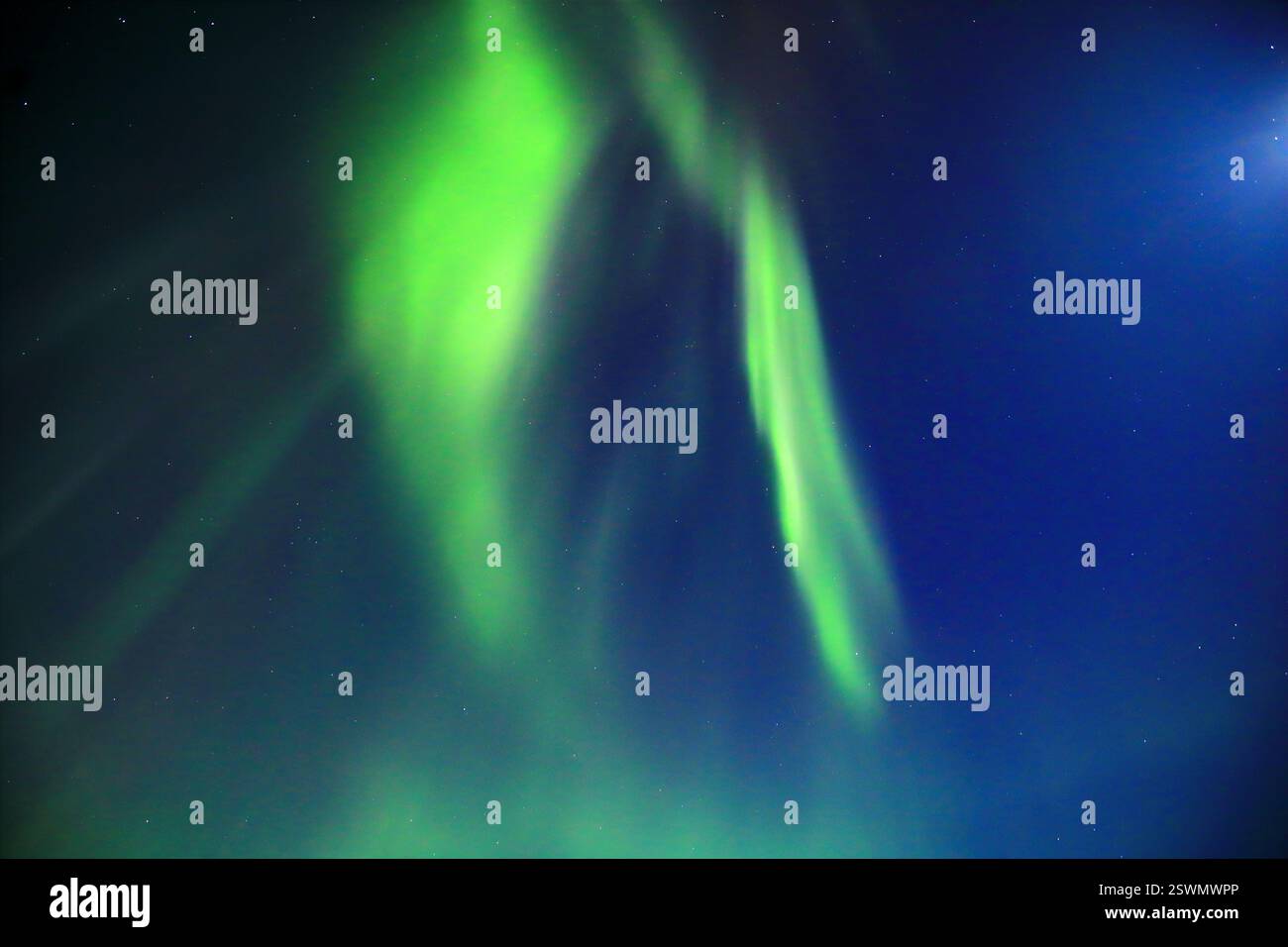 Aurora Borealis seen at lake Inari, Northern Finland Stock Photo - Alamy