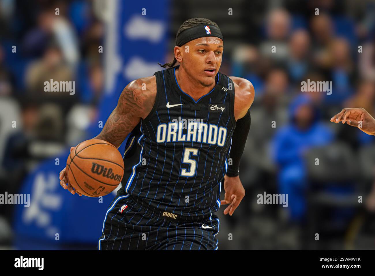 Orlando, Florida, USA, February 21, 2025, Orlando Magic forward Paolo ...