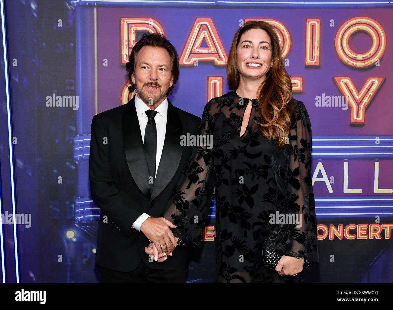 Eddie Vedder, left, and wife Jill Vedder attend the SNL50: The ...