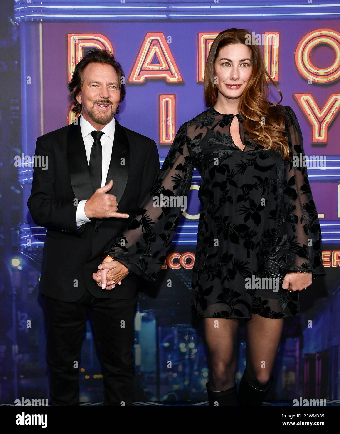 Eddie Vedder, left, and wife Jill Vedder attend the SNL50: The ...