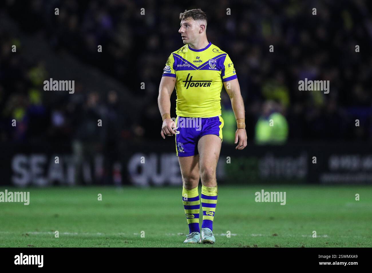 Warrington, UK. 21st Feb, 2025. George Williams of Warrington Wolves ...