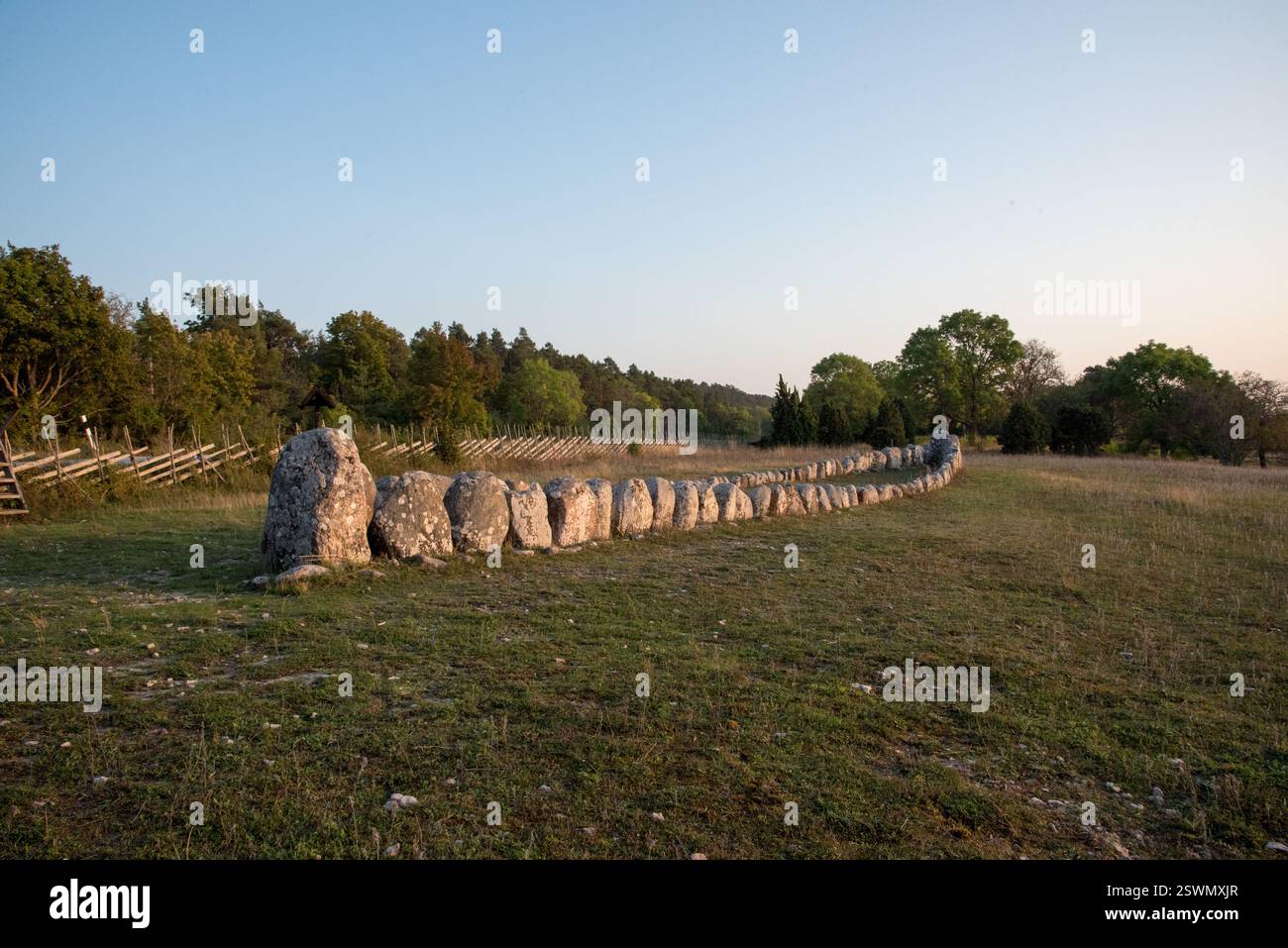 Gannarve is a 29 meter long and five meter wide bronze age stone ship ...