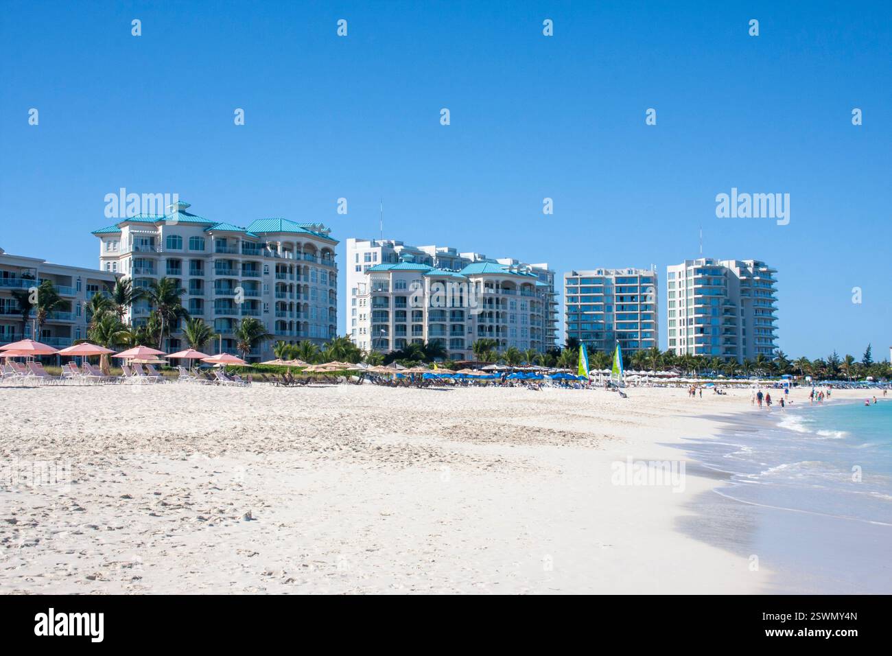 Seven Stars Resort as seen from Grace Bay Beach in Providenciales ...