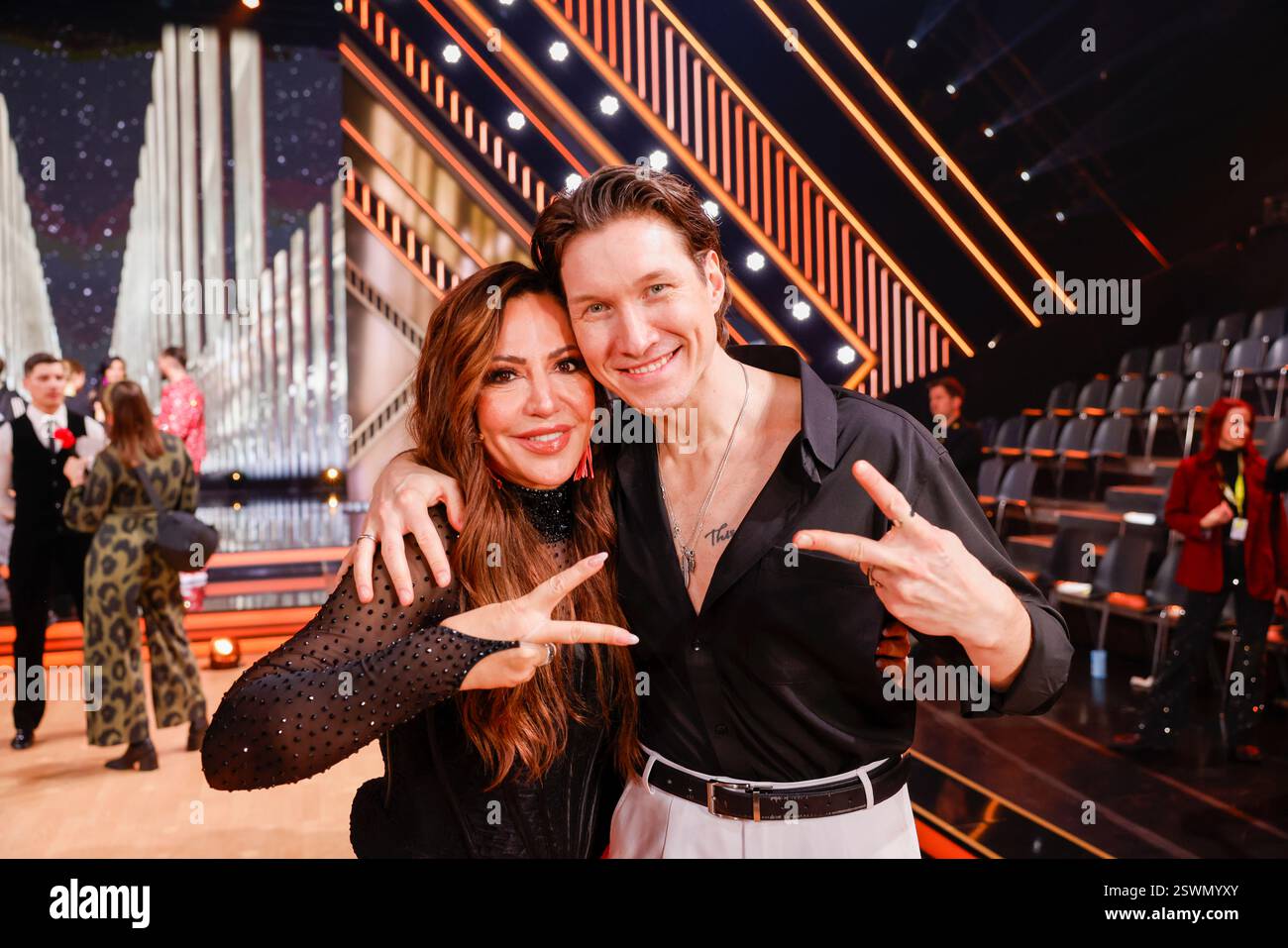 Cologne, Germany. 22nd Feb, 2025. Simone Thomalla, actress, is on the ...