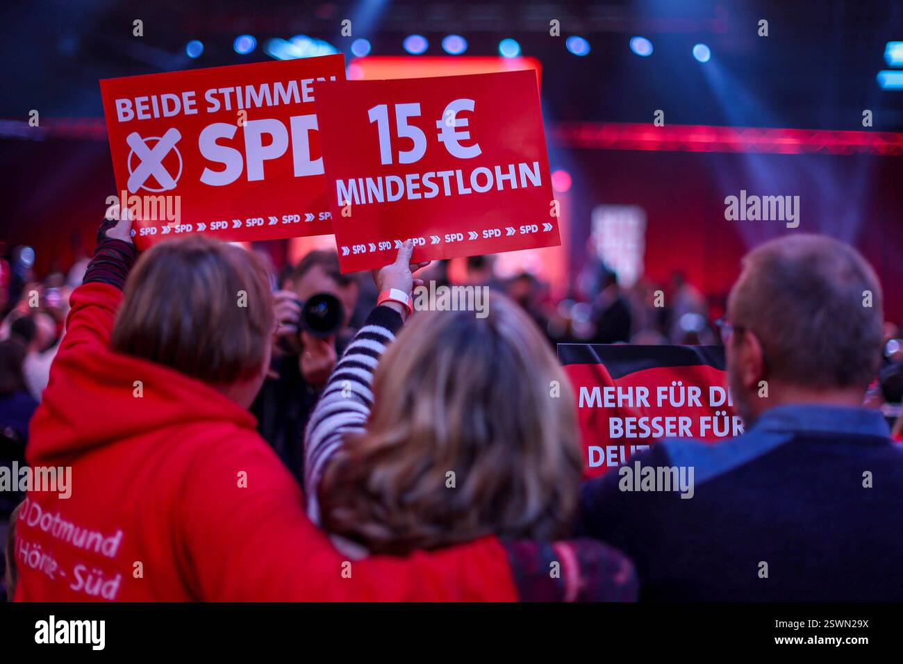 21.02.2025, Wahlkampfveranstaltung SPD, Abschlusskundgebung der ...