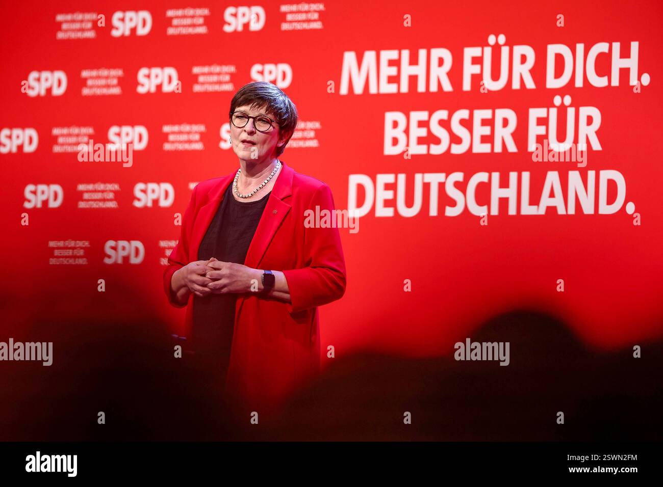 21.02.2025, Wahlkampfveranstaltung SPD, Abschlusskundgebung der ...