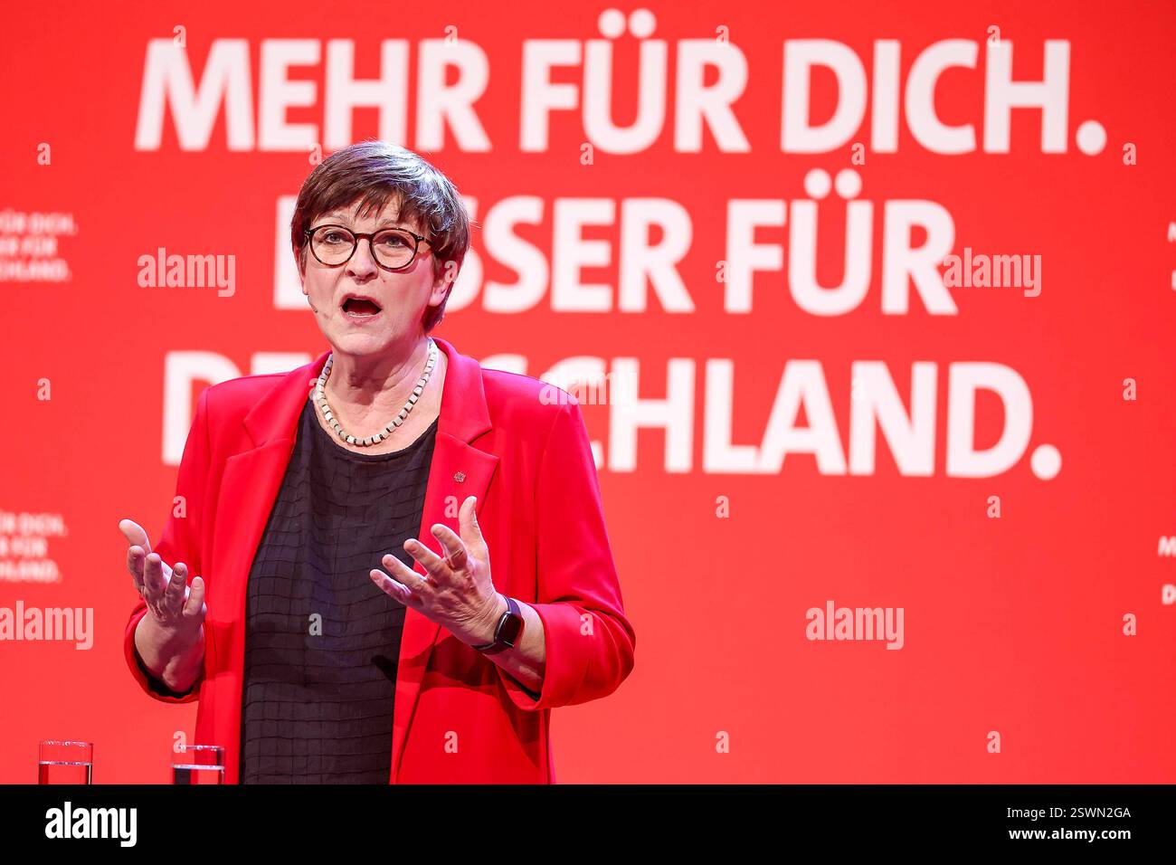 21.02.2025, Wahlkampfveranstaltung SPD, Abschlusskundgebung der ...