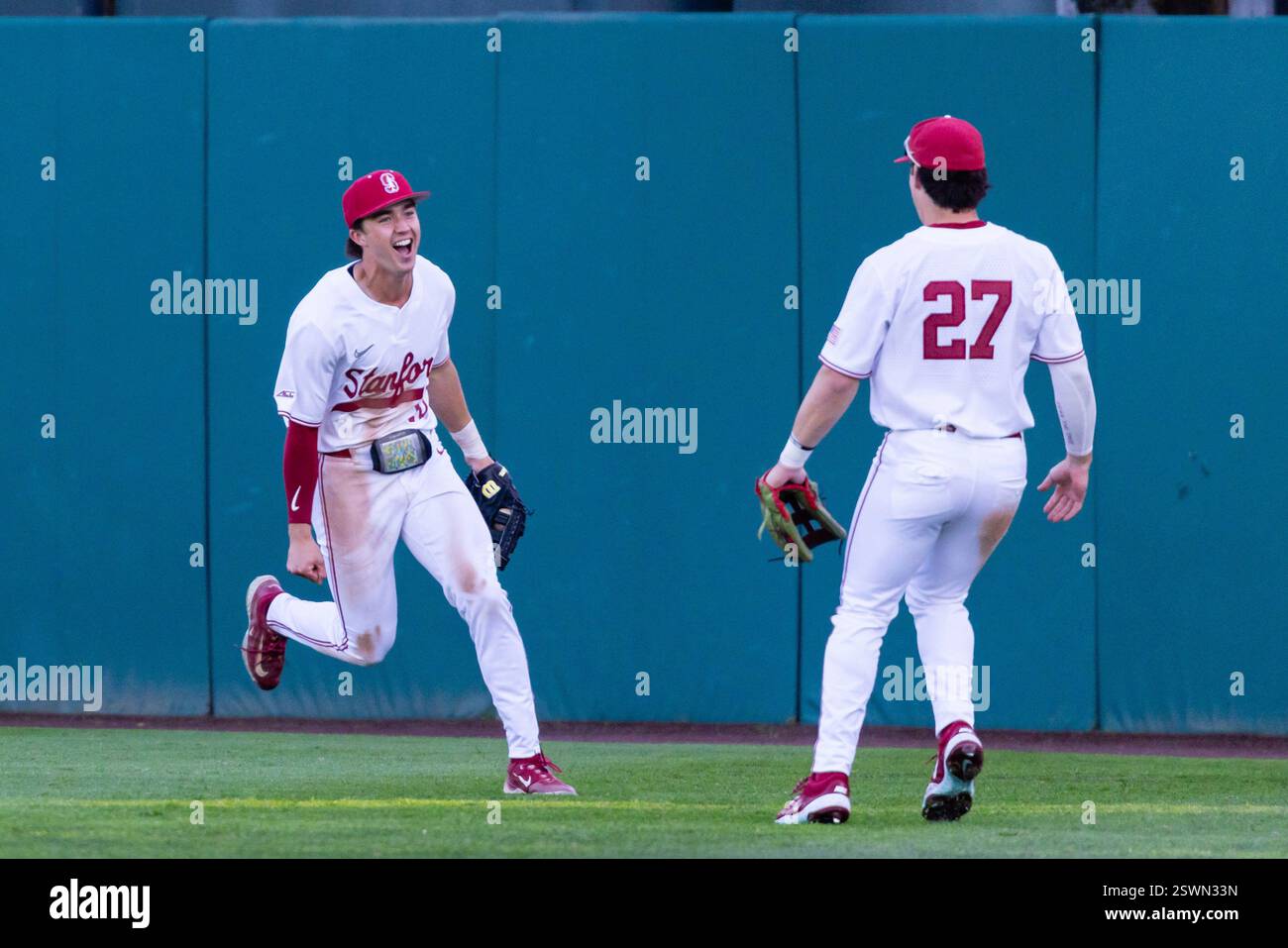 STANFORD, CA - FEBRUARY 21: Stanford Cardinal infielder Charlie Bates ...