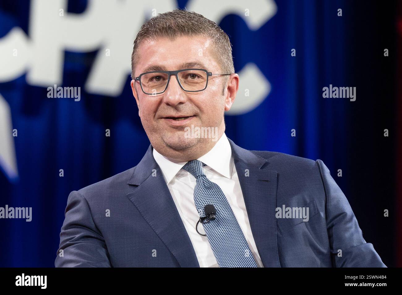 Prime Minister of North Macedonia Hristijan Mickoski in conversation ...
