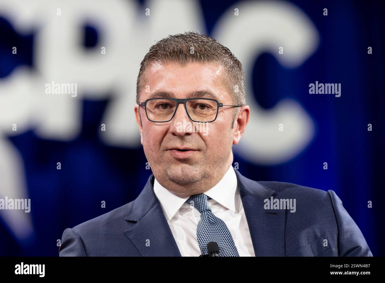 Prime Minister of North Macedonia Hristijan Mickoski in conversation ...
