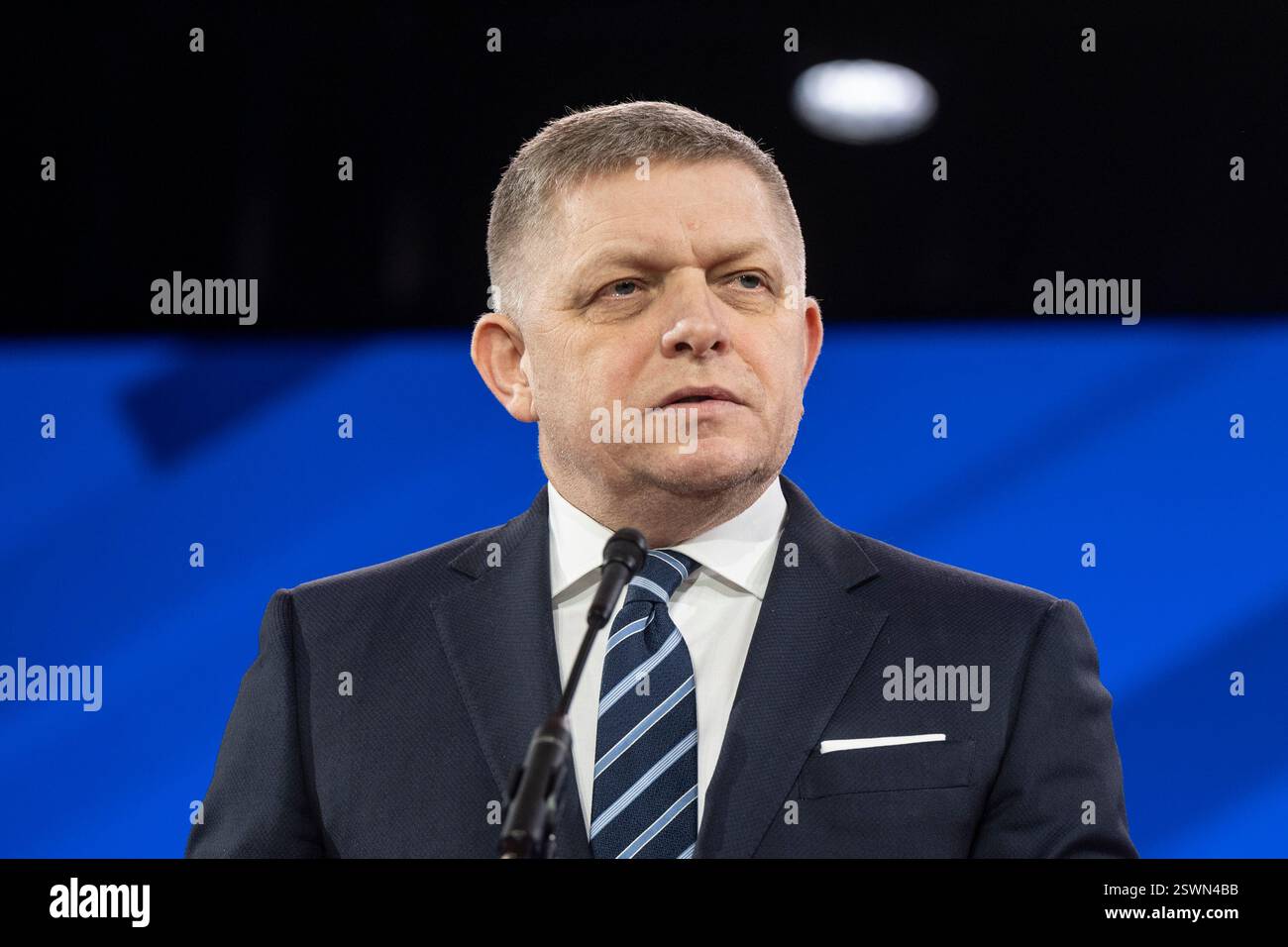 National Harbor, USA. 21st Feb, 2025. Prime Minister of Slovakia Robert ...